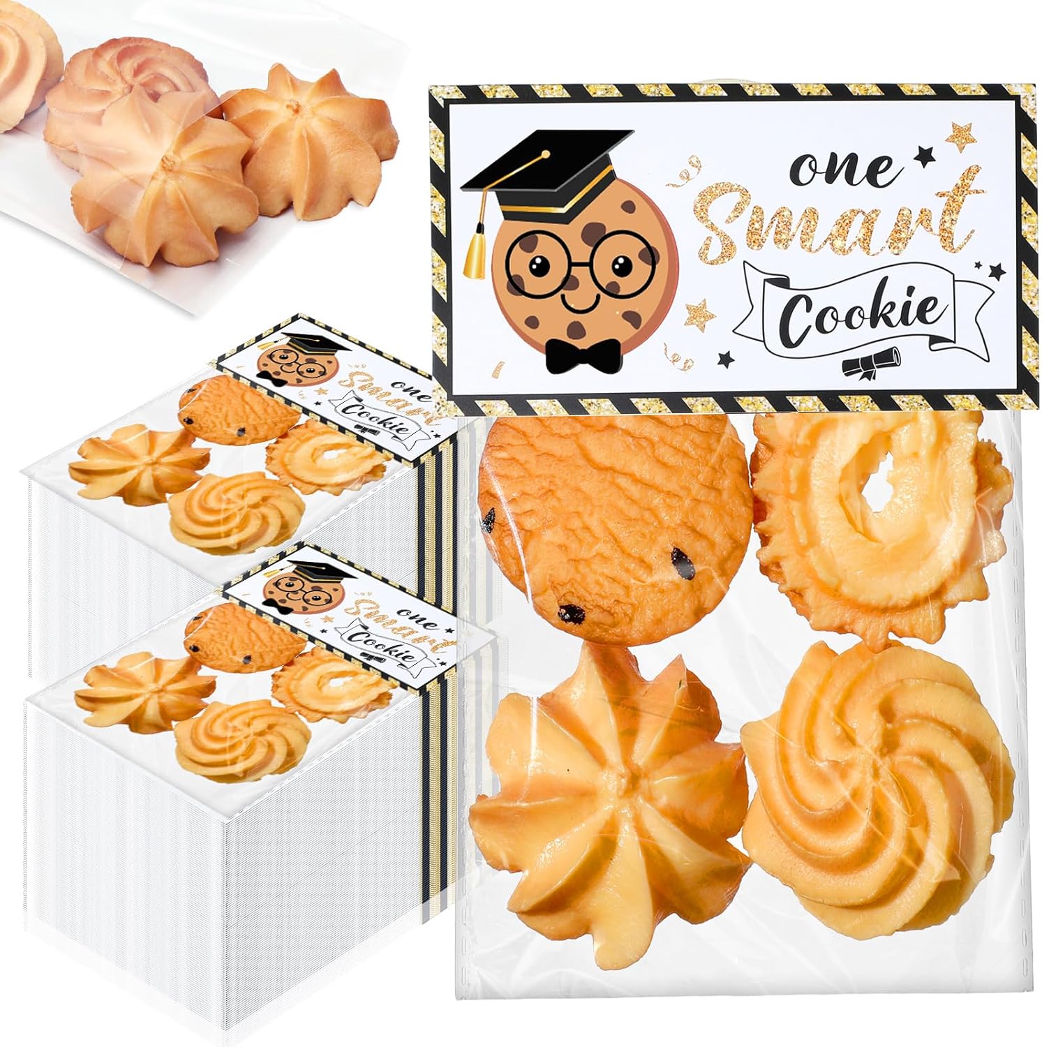 Amazon.com: Willinglong 200 Pcs 2024 Graduation Candy Cookie Gift Bags ...