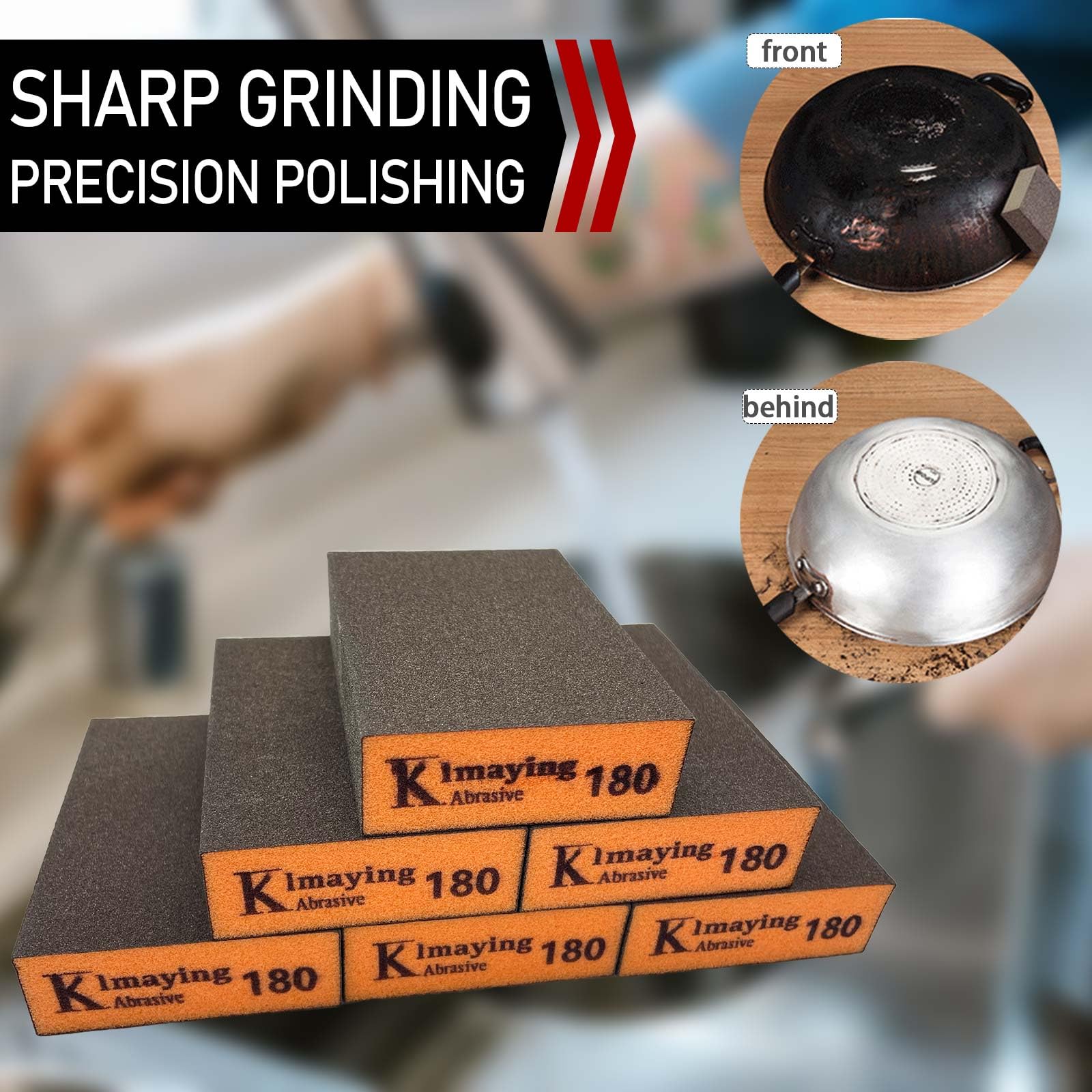Snapklik.com : Sanding Sponge, 180 Grit Assortment Sanding Block, Wet ...