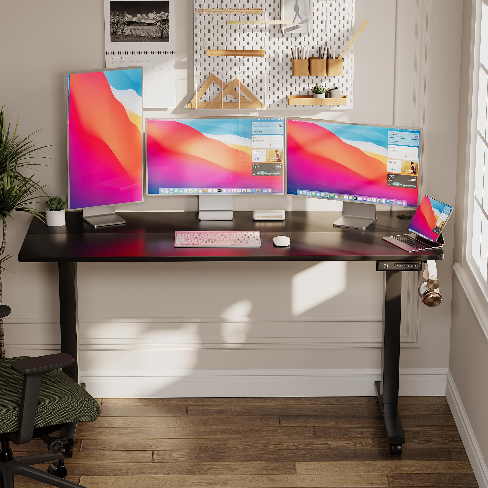 Snapklik.com : Shahoo Electric Standing Desk 60 Inch, Ergonomic Height ...