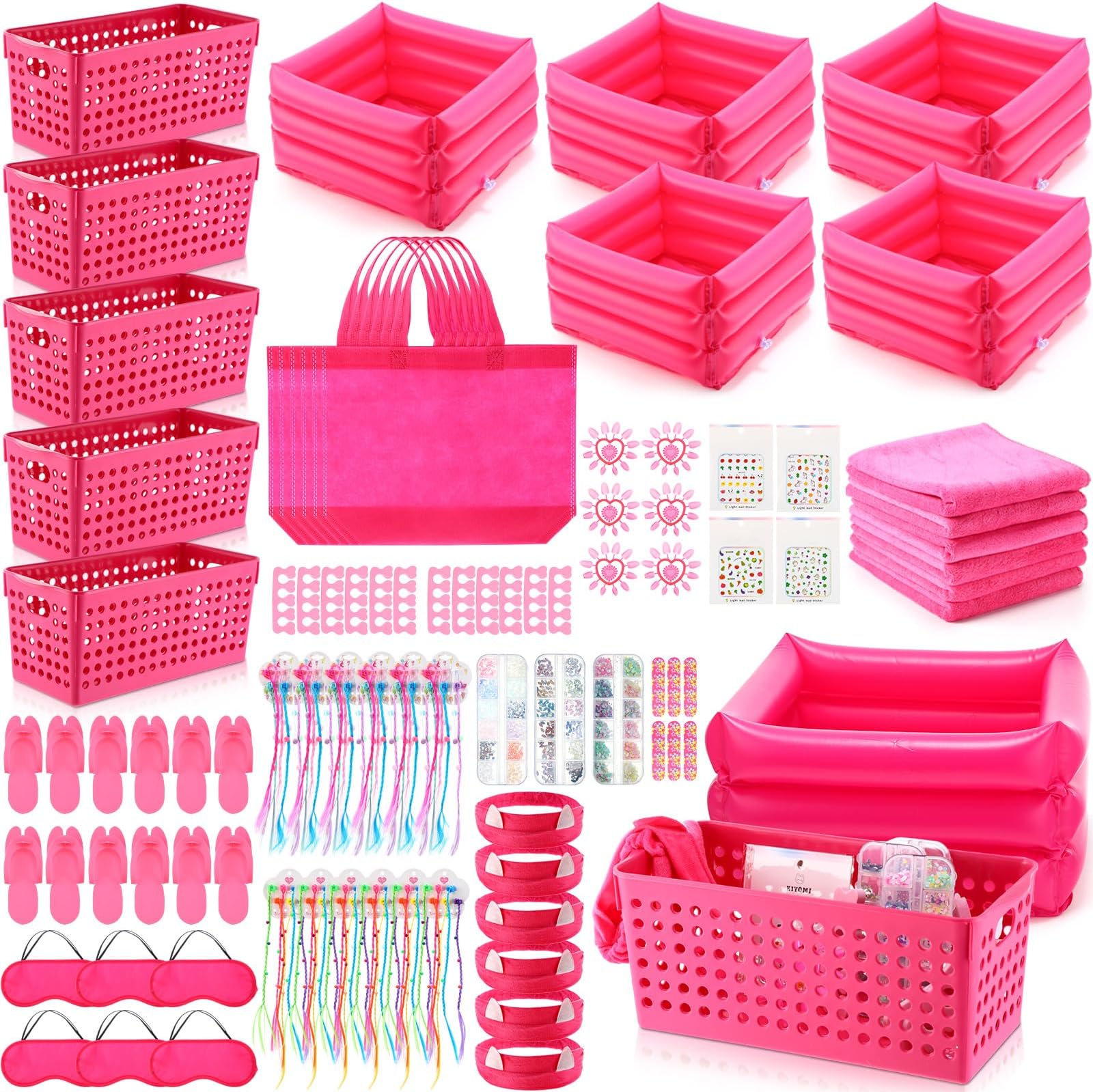 Amazon.com : Rotatingpals 85 Pcs Spa Kit for Girls Nail Art Kit ...