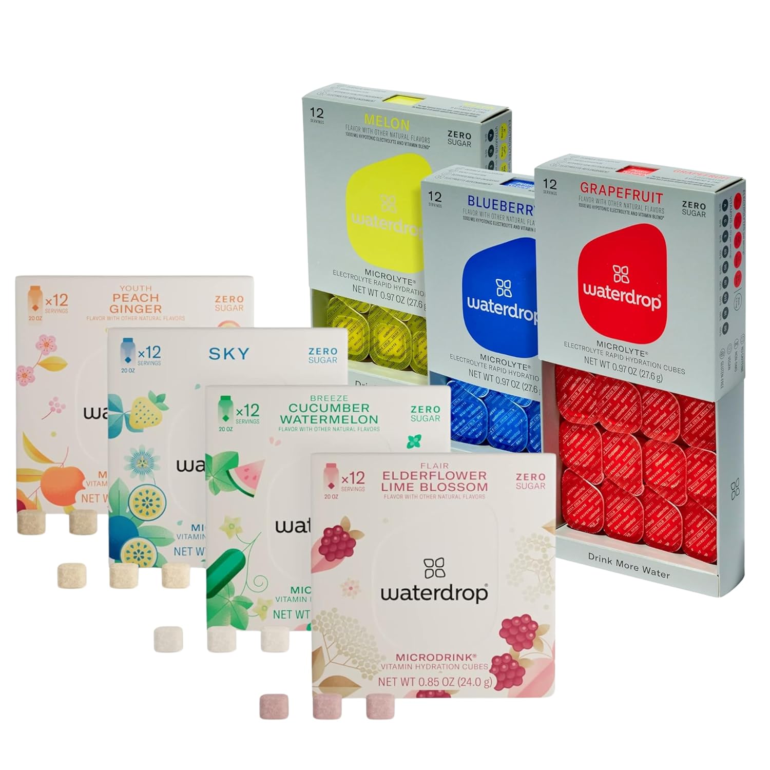 Amazon.com: waterdrop Microlyte Electrolyte Tablets (36 Drops ...