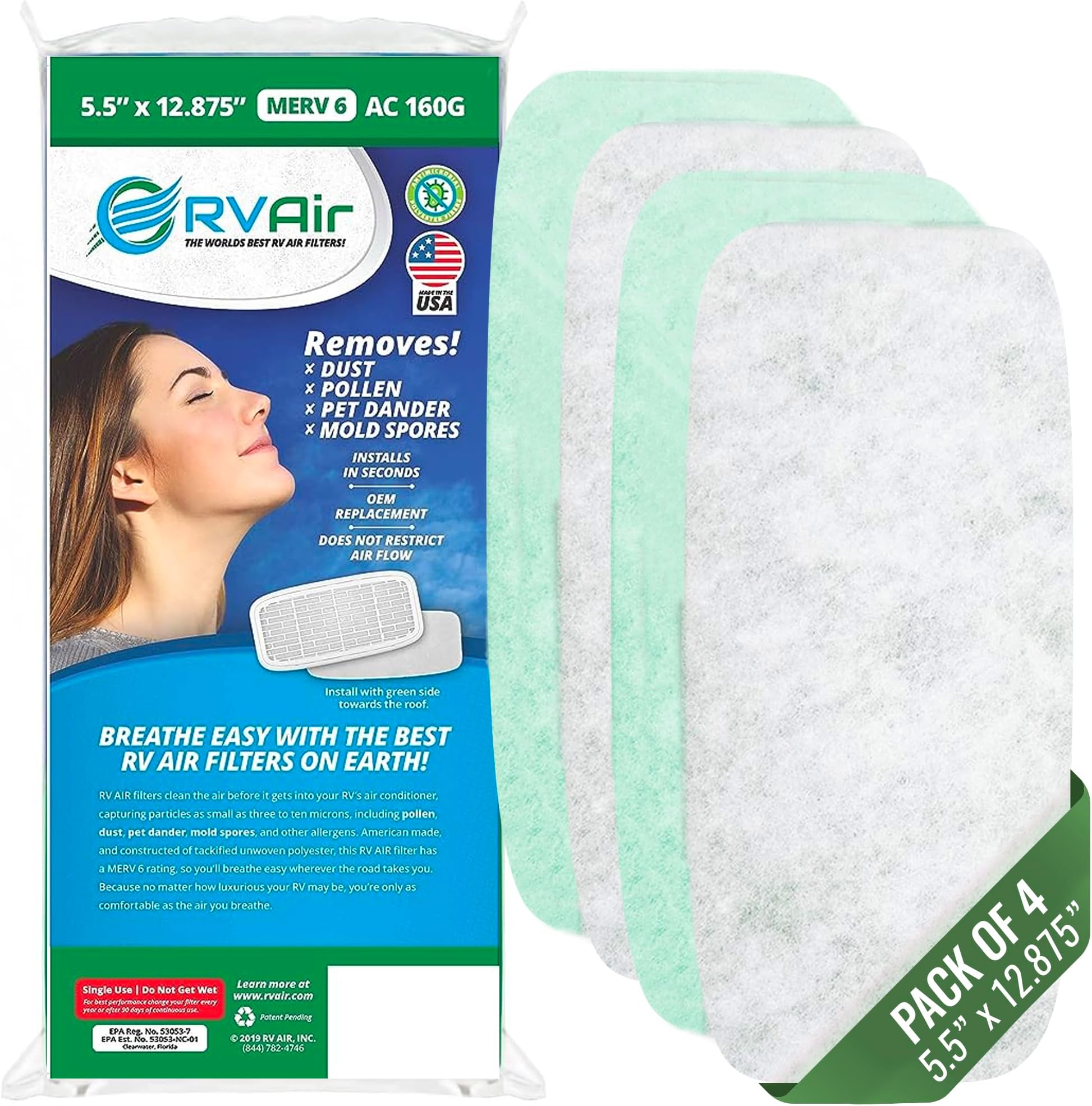 Amazon.com: RV Air Conditioner Filter - 12.875" x 5.5" RV AC ...