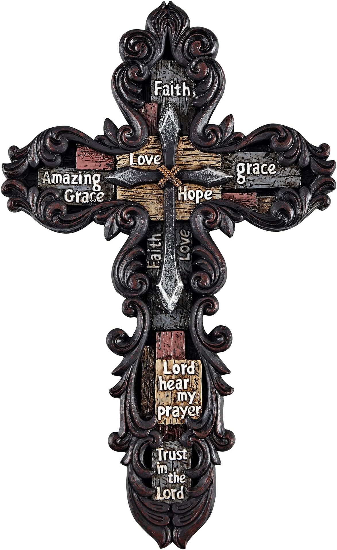 Amazon.com: LL Home Cross Layered Black White : Home & Kitchen