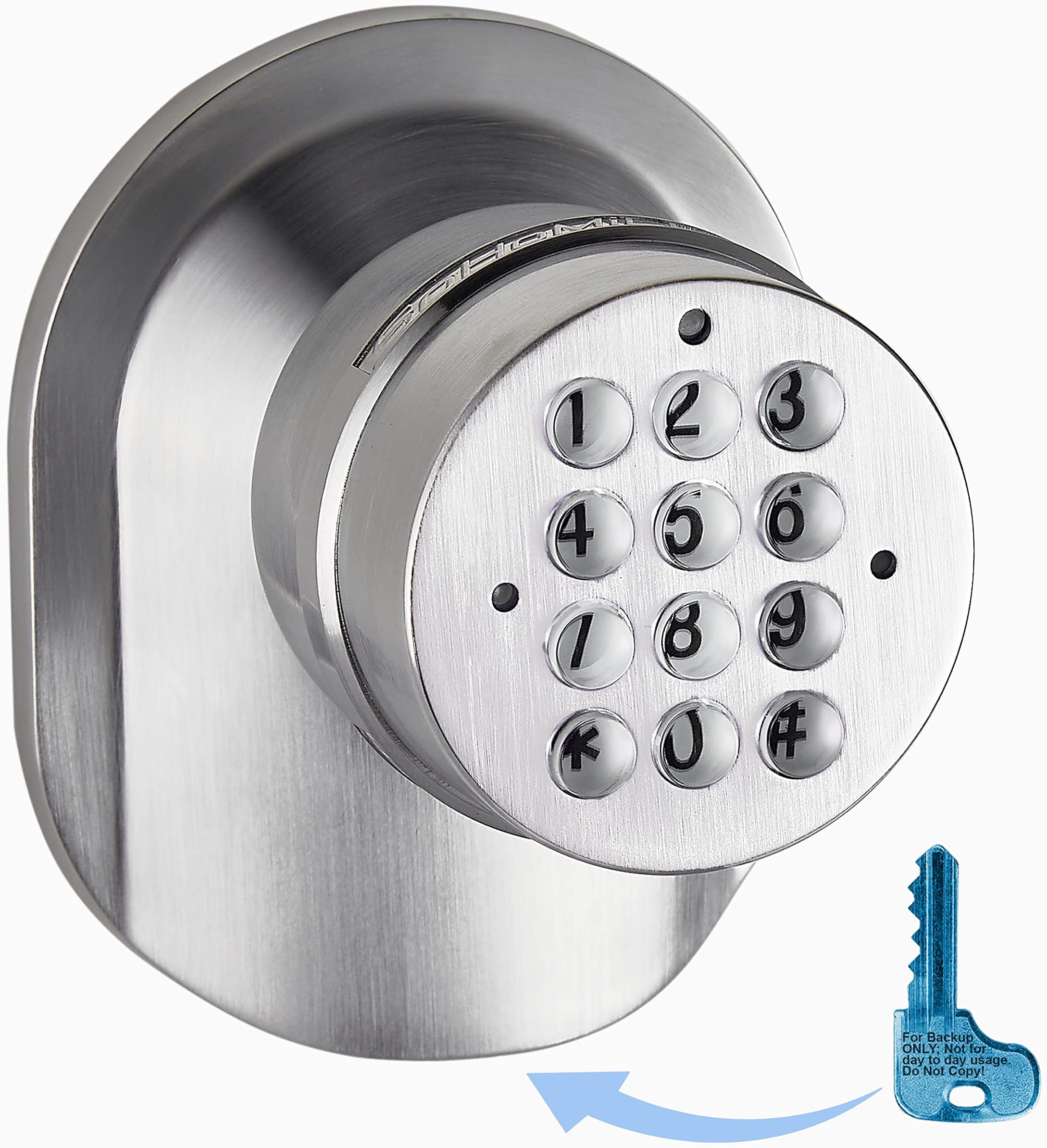 Keyless Electronic Entry Door Knob, Keypad Smart Door Knob, Interior ...