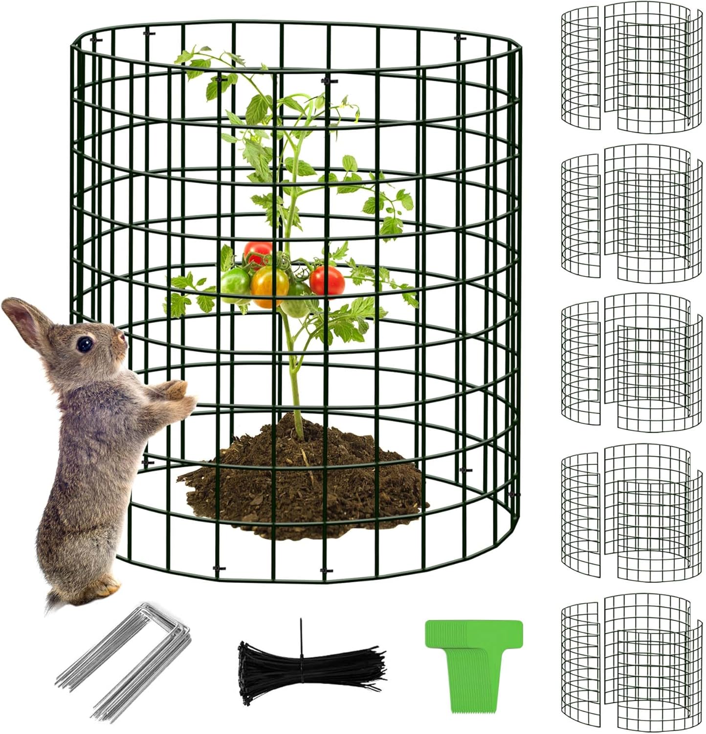 Amazon.com : ZOKCC 15Pcs Plant Protector from Animals 5 Pack Metal Mesh ...