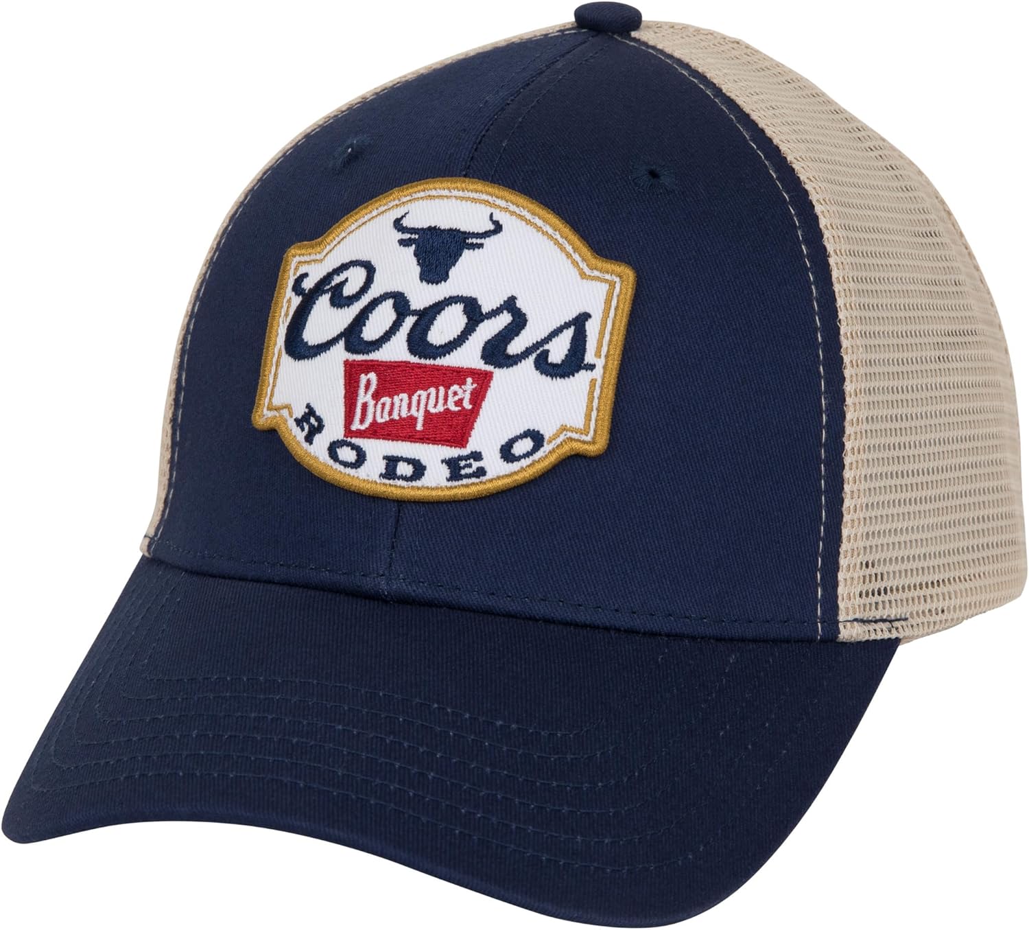 Coors Banquet Rodeo Logo Navy Colorway Adjustable Trucker Hat at Amazon ...