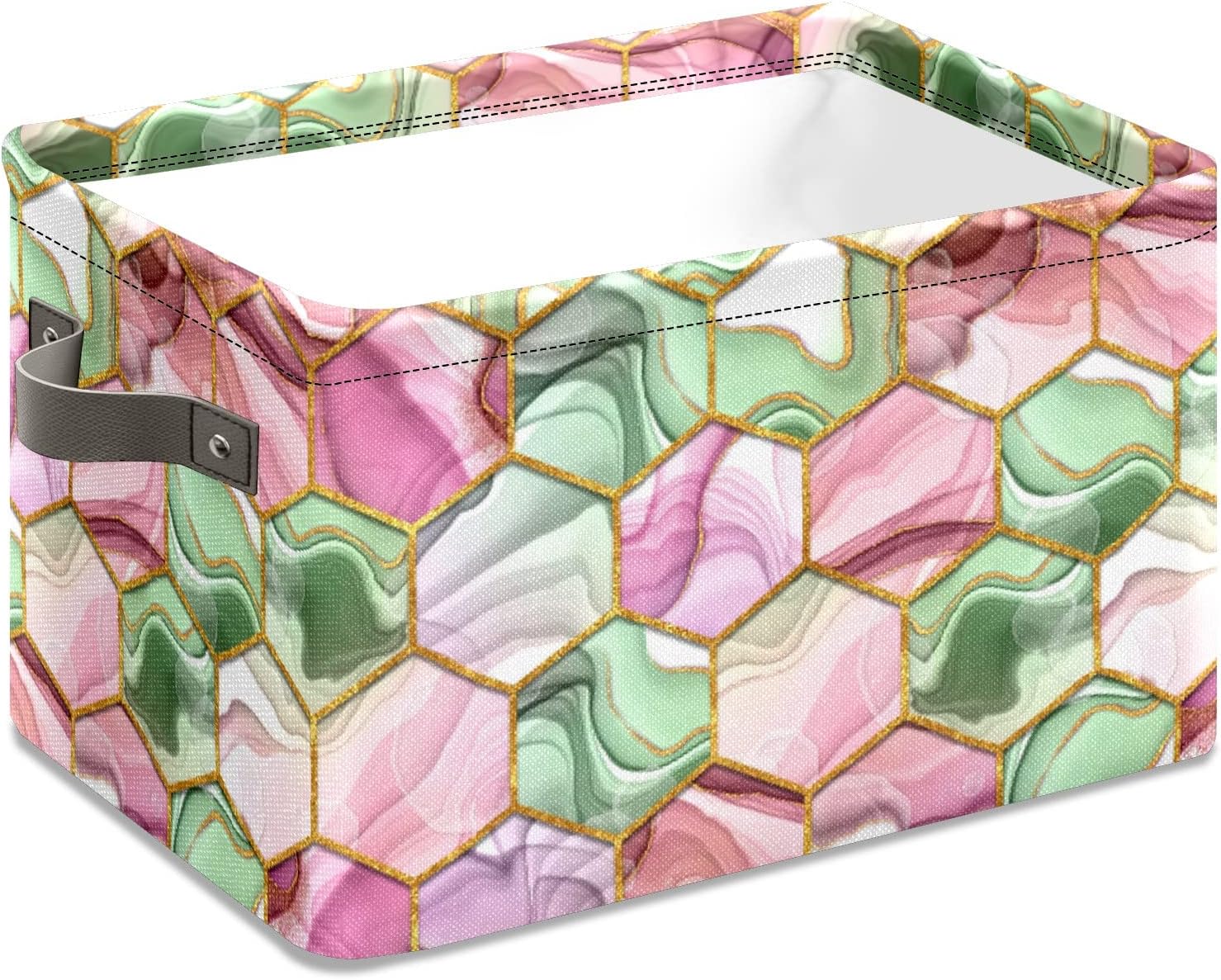 Amazon.com: Marble Texture Storage Basket Storage Bin Collapse Canvas ...