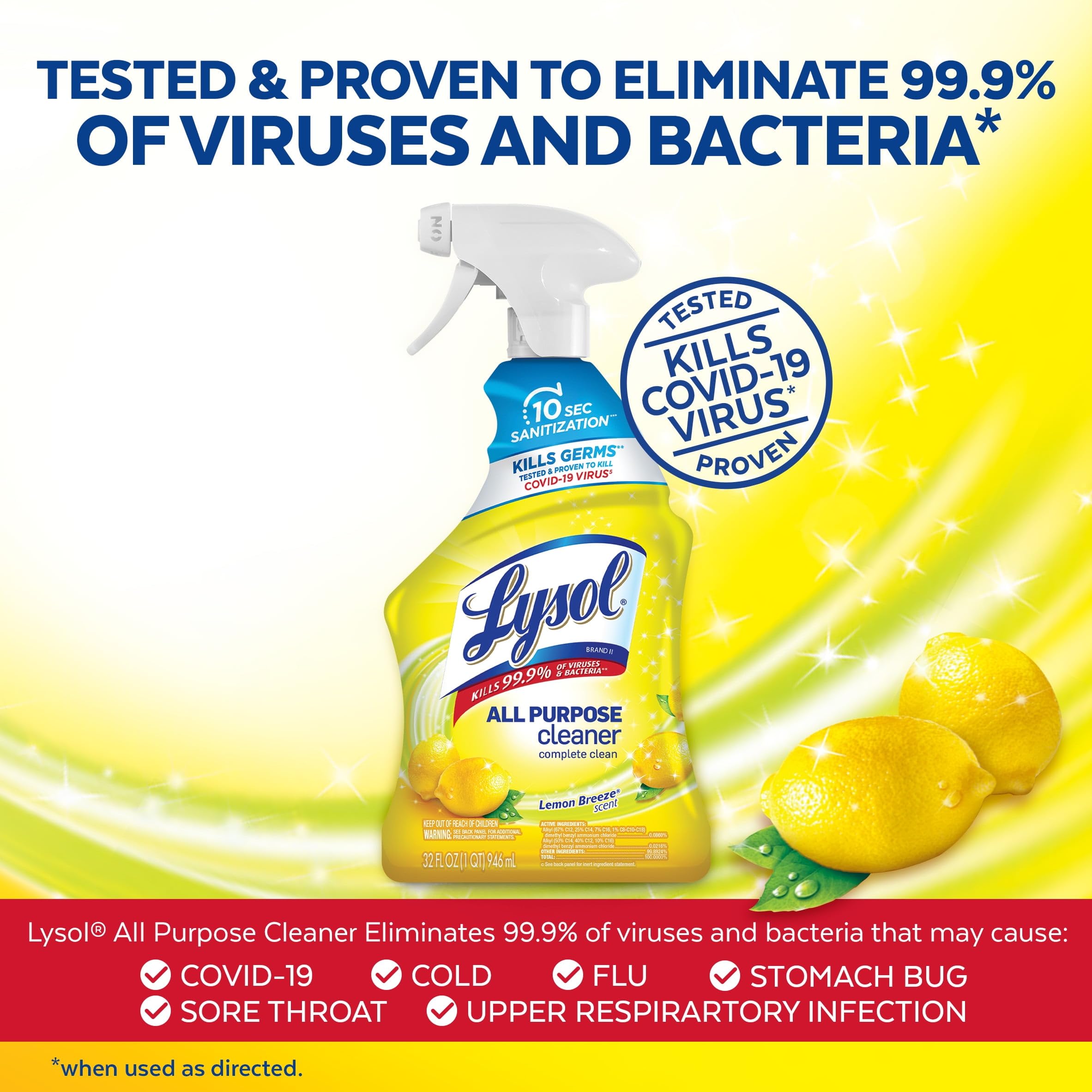 Snapklik.com : Lysol All Purpose Cleaner Spray, Multi-Purpose ...