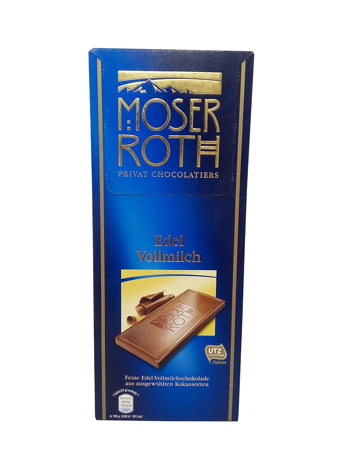 Moser Roth Chocolate - Edel Vollmilch, 125g Carton : Amazon.in: Grocery ...