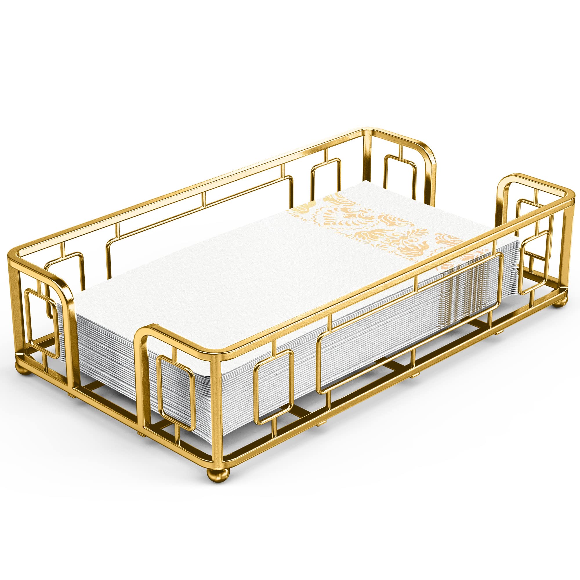 LEVIMETREE Rectangular Guest Towel Napkin Holder - Paper Hand Towel ...