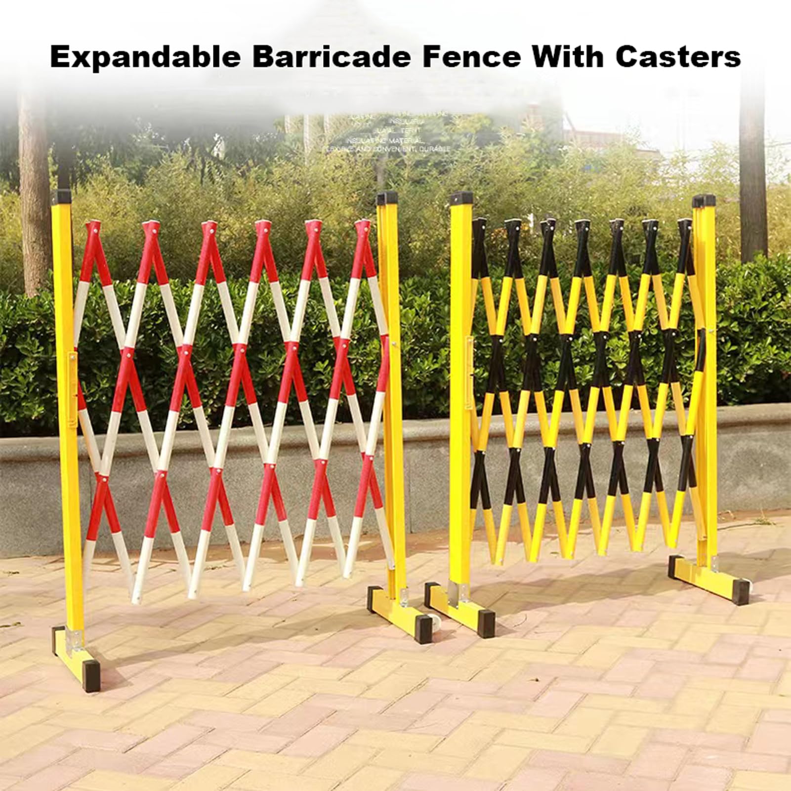 XXIOJUN Metal Expandable Barricade, Folding Security Gate, Retractable ...