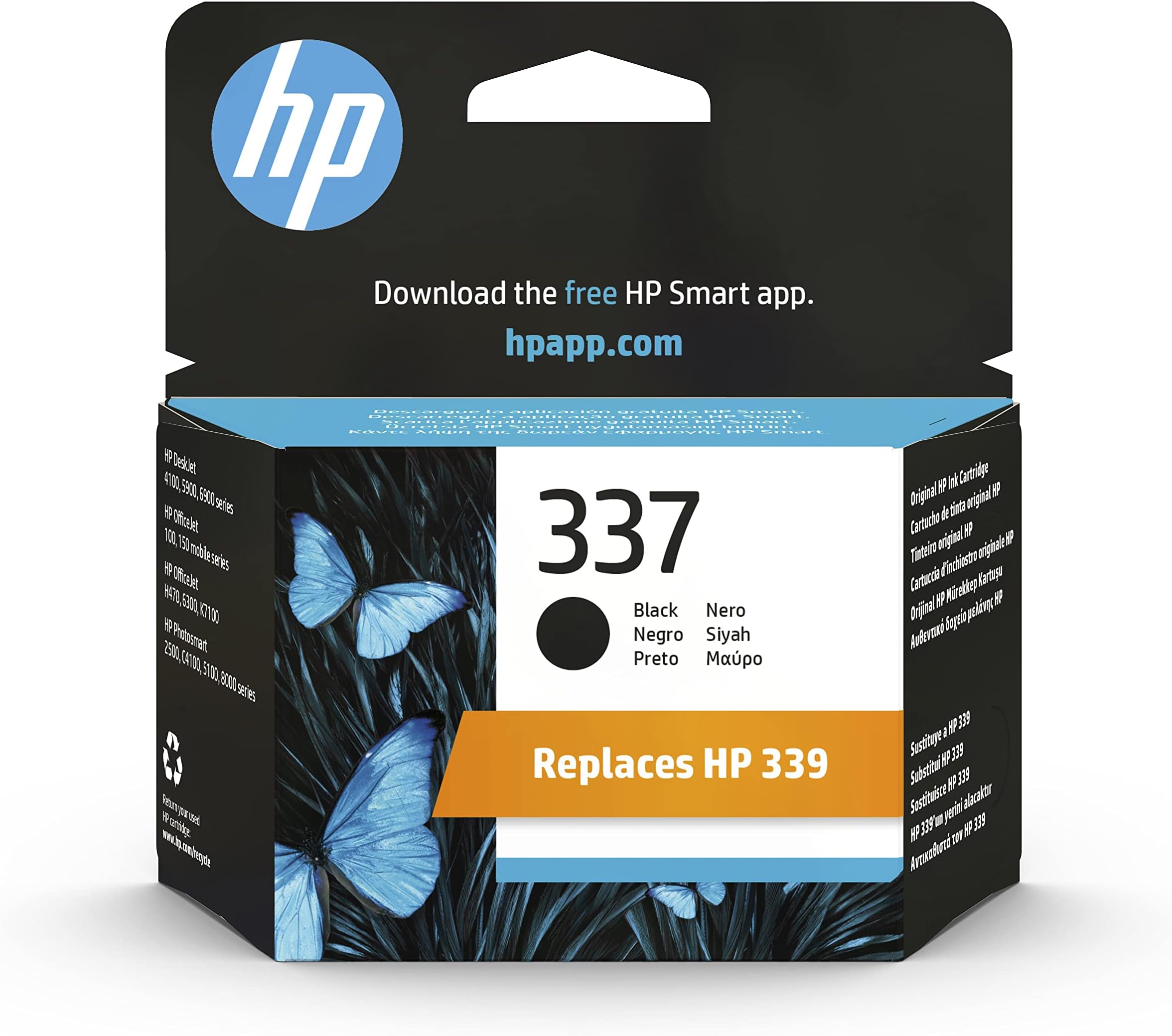 HP 337 C9364EE Cartuccia Originale HP da 420 Pagine, Compatibile con ...