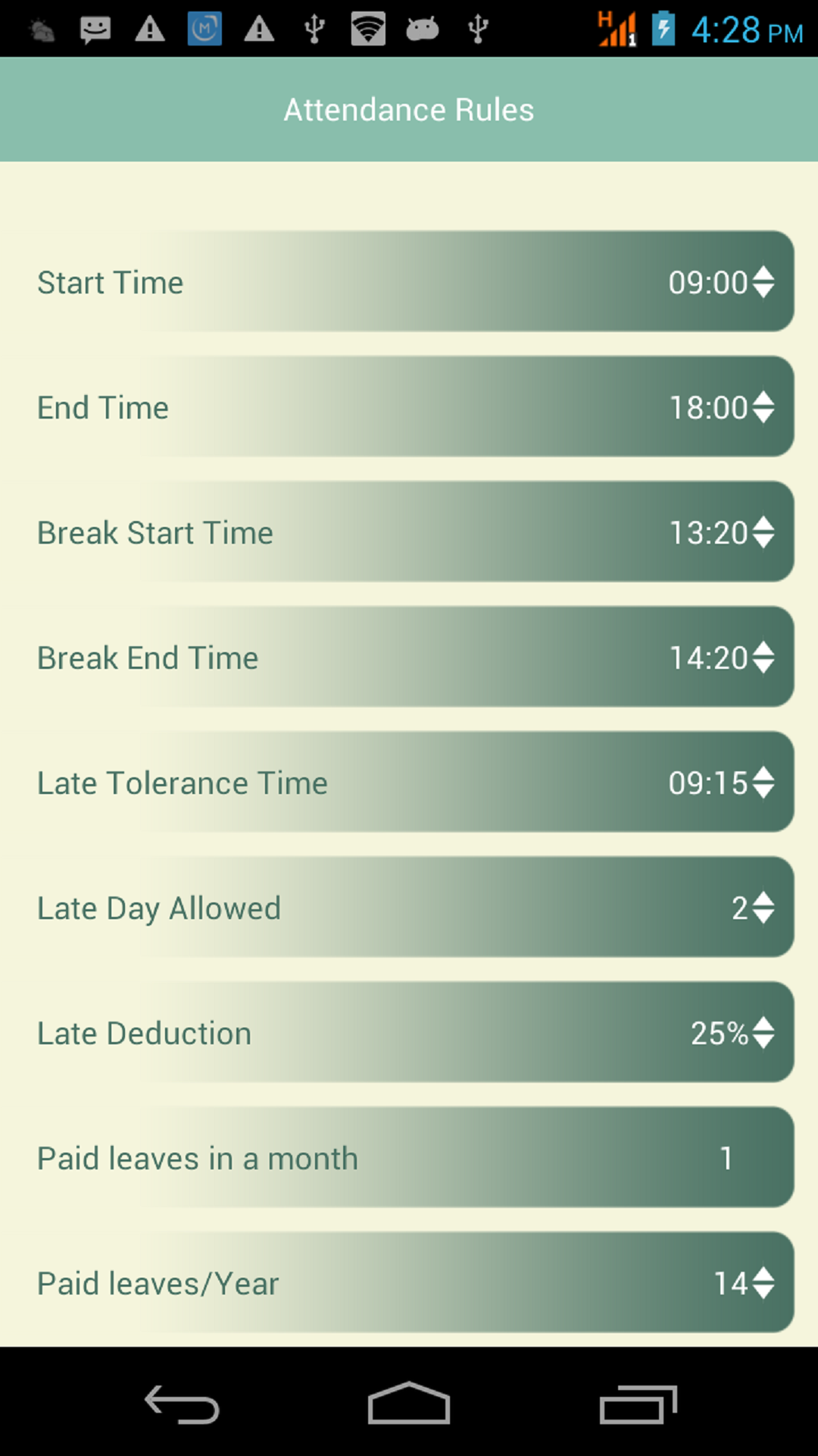 Easy Attendance Register - App on Amazon Appstore