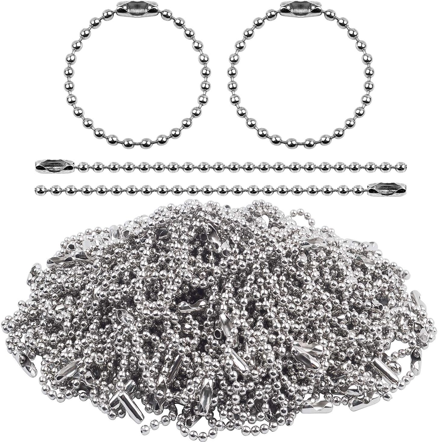 Amazon.com: Jdesun 200 Pieces 100mm Long Bead Connector Clasp Ball ...