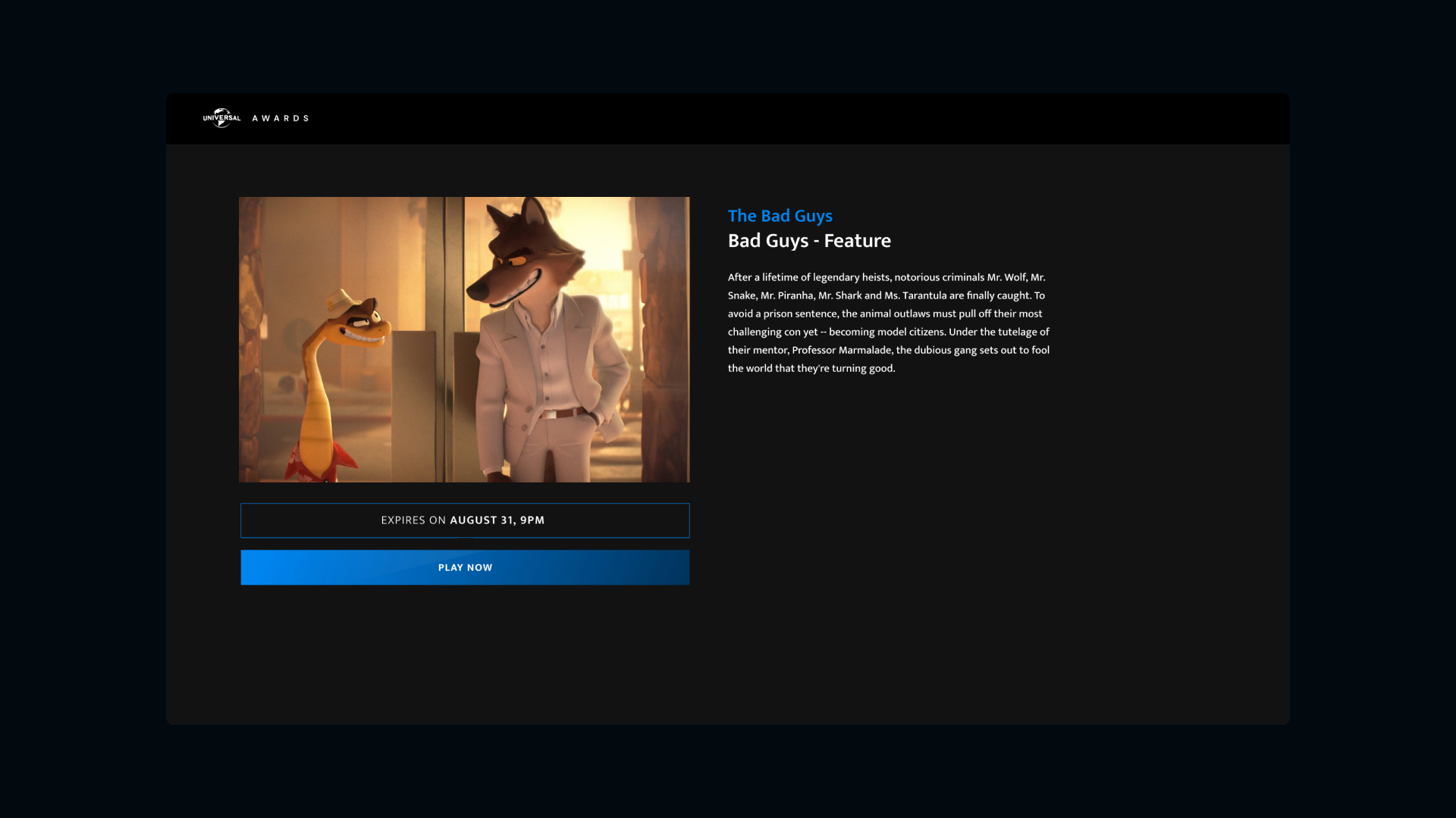 Universal Pictures Awards - App on Amazon Appstore