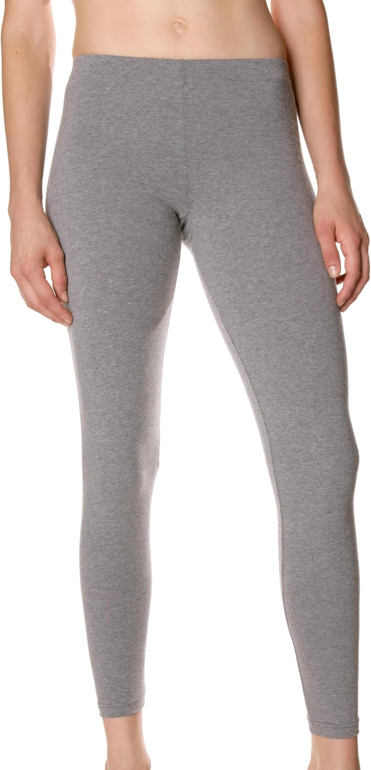 Danskin Women's Cotton Legging,Heather Gray Concrete,Medium at Amazon ...