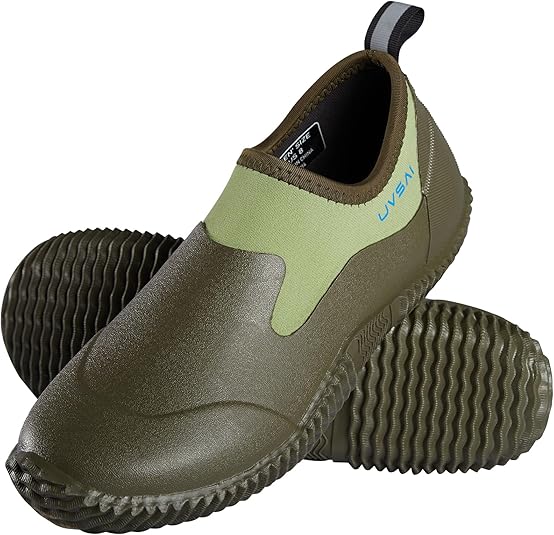 Amazon.com | UVSAI Men’s Waterproof Garden Shoes Rain Boots Slip-On ...