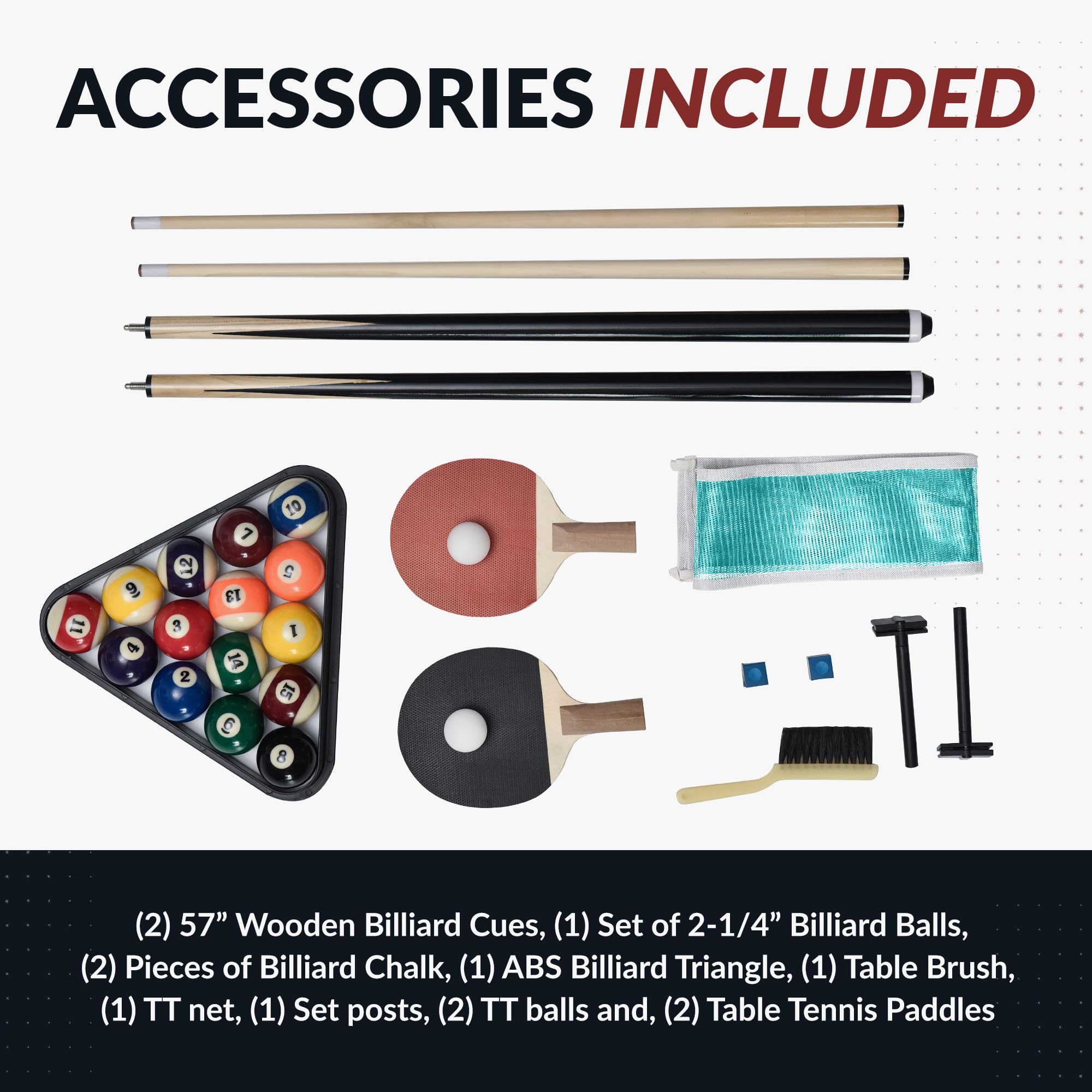 Hathaway Logan 7-ft Pool Table Combo Set with Benches - Rustic Gray ...