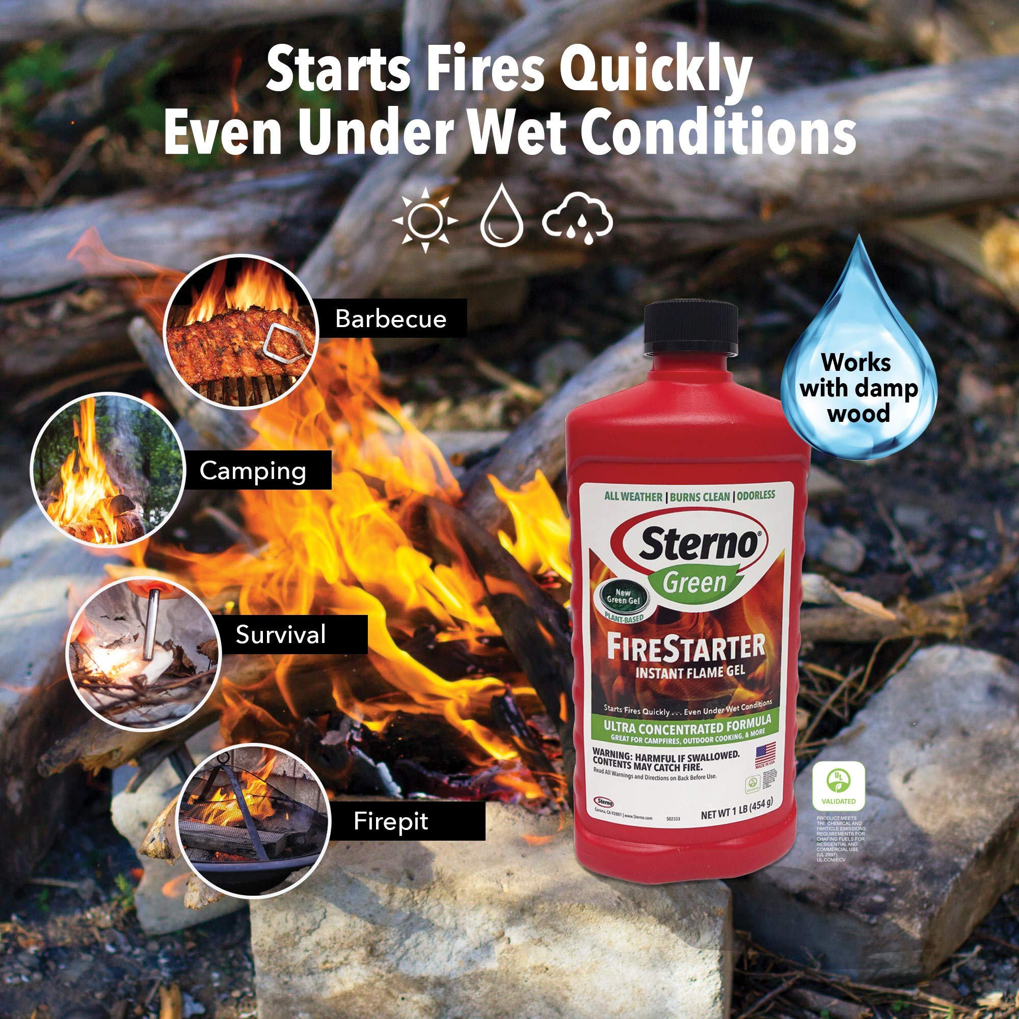 Snapklik.com : Sterno Firestarter Instant Flame Gel