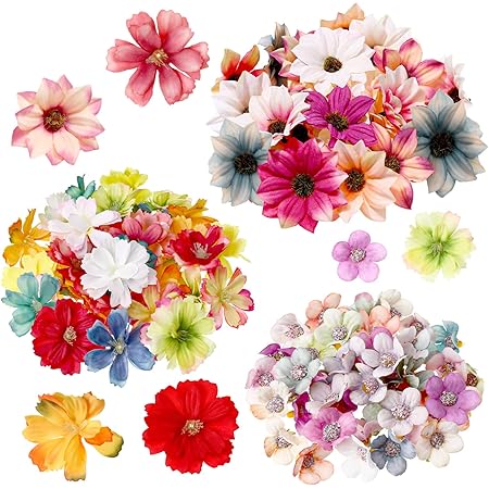 Amazon.com: Faux Flower Heads Mini Artificial Flower Heads Fake Peony ...
