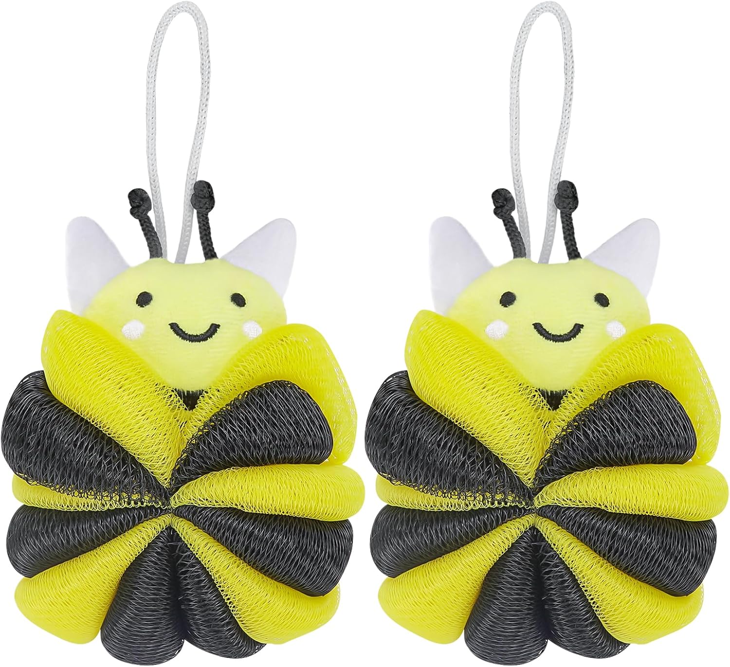 Amazon.com: SHIDOW Bumble Bee Loofah, Cute Bath Sponges for Girls ...