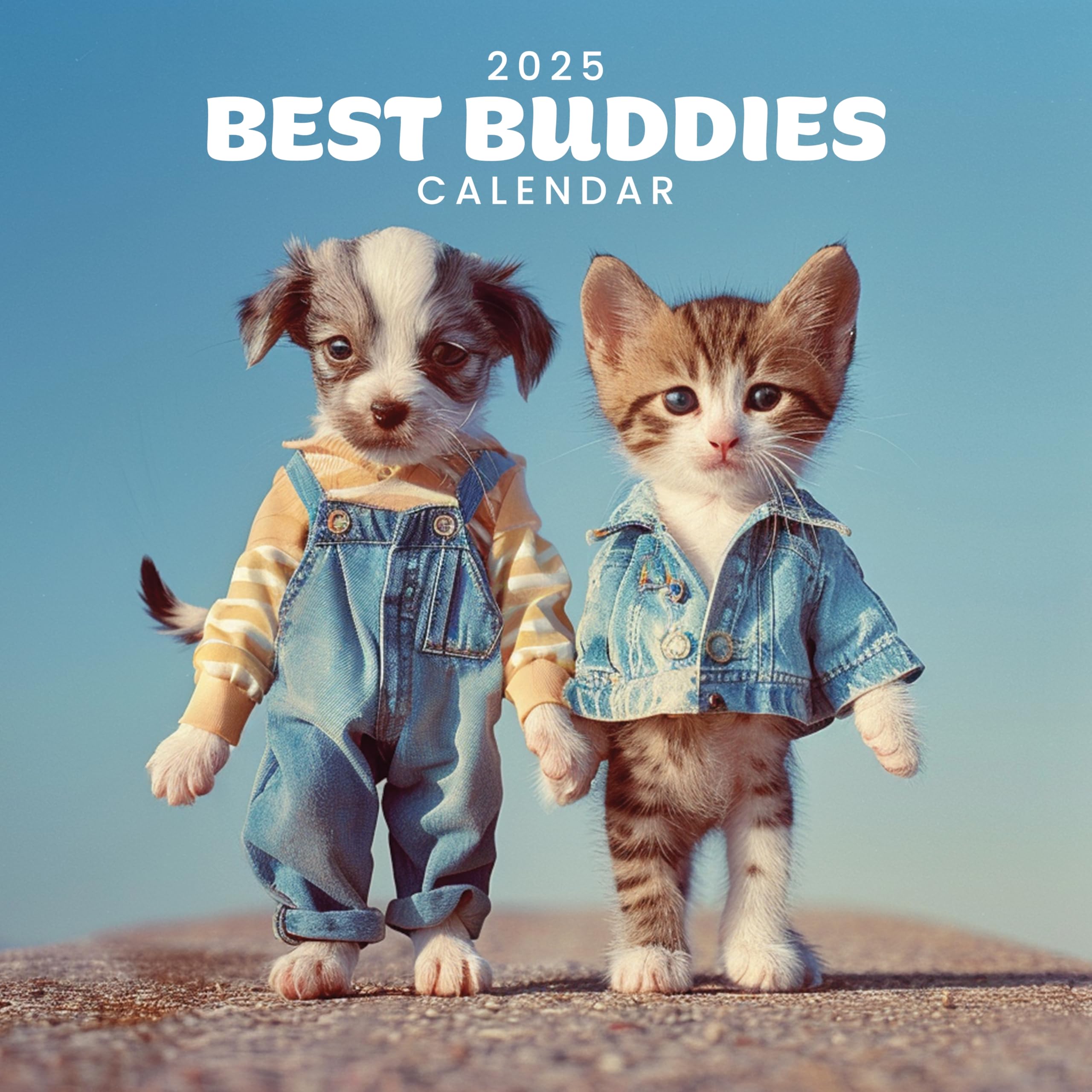 Amazon.com: 2025 Best Buddies: Puppies & Kittens | 12" x 12" | Wall ...