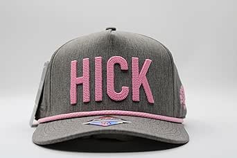 Amazon.com: Official The Hick Hat, Grey with Pink Lettering, Nashville ...