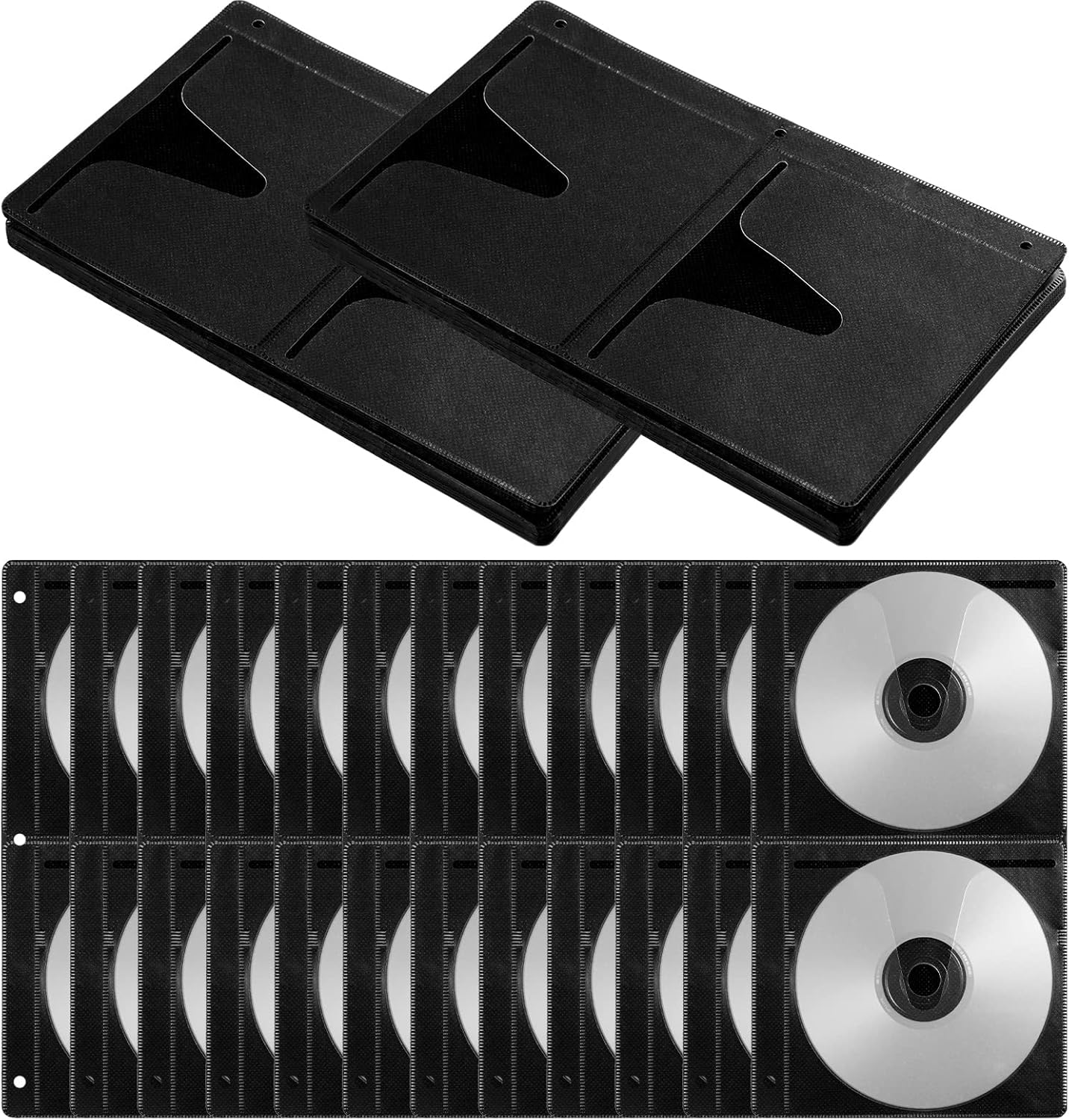 Amazon 40 Sheets CD Sleeves Binder 3 Ring CD Insert Pages CD amazon-40-sheets-cd-sleeves-binder-3-ring-cd-insert-pages-cd