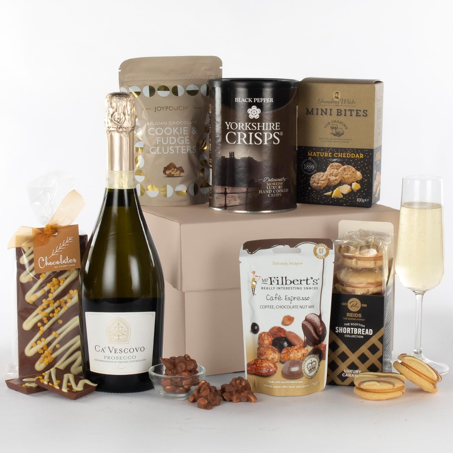 Virginia Hayward - The Lets Celebrate Food and Drink Hamper - Prosecco ...
