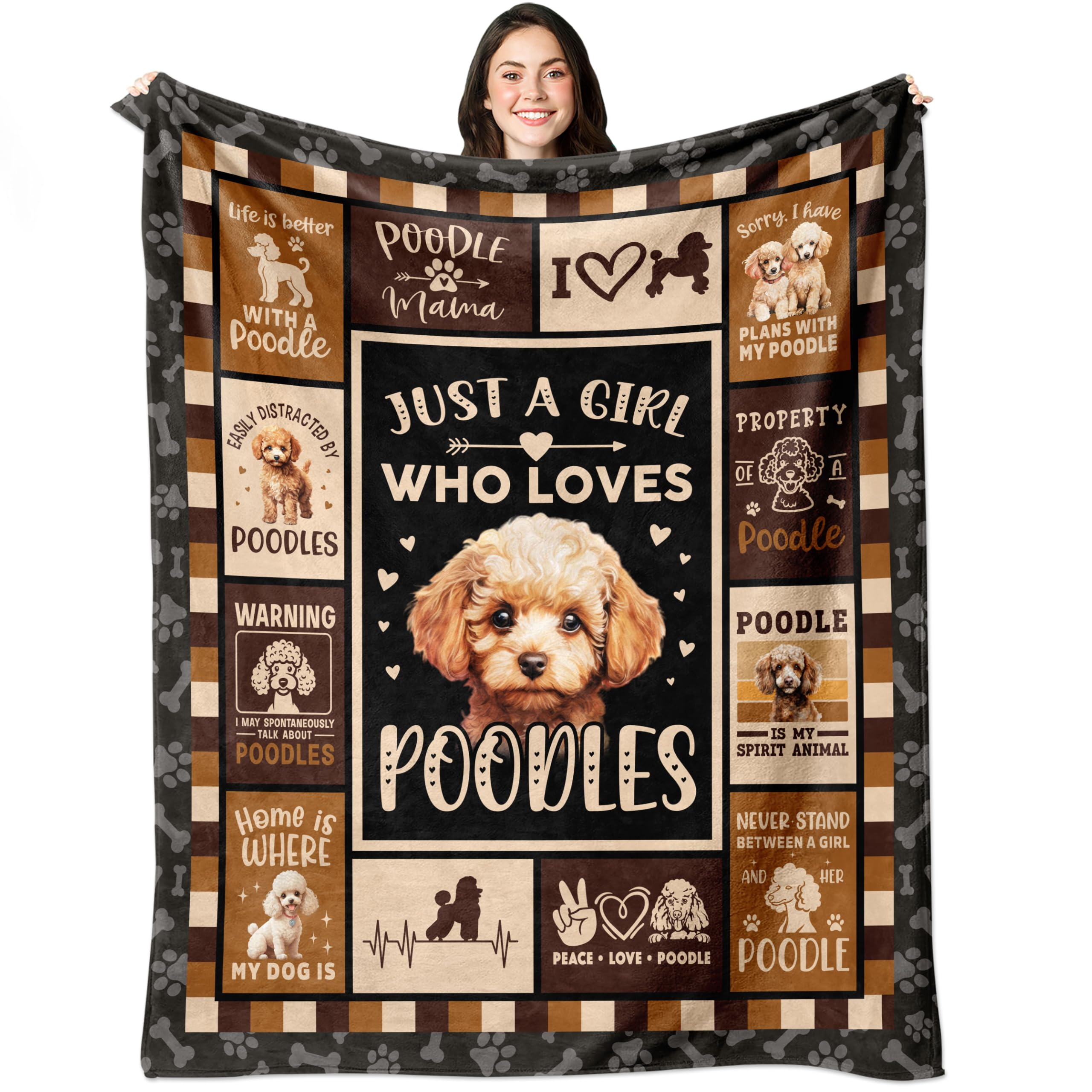 Amazon.com: Zvzmzy Poodle Blanket 60"x 50" - Poodle Gifts - Poodle ...