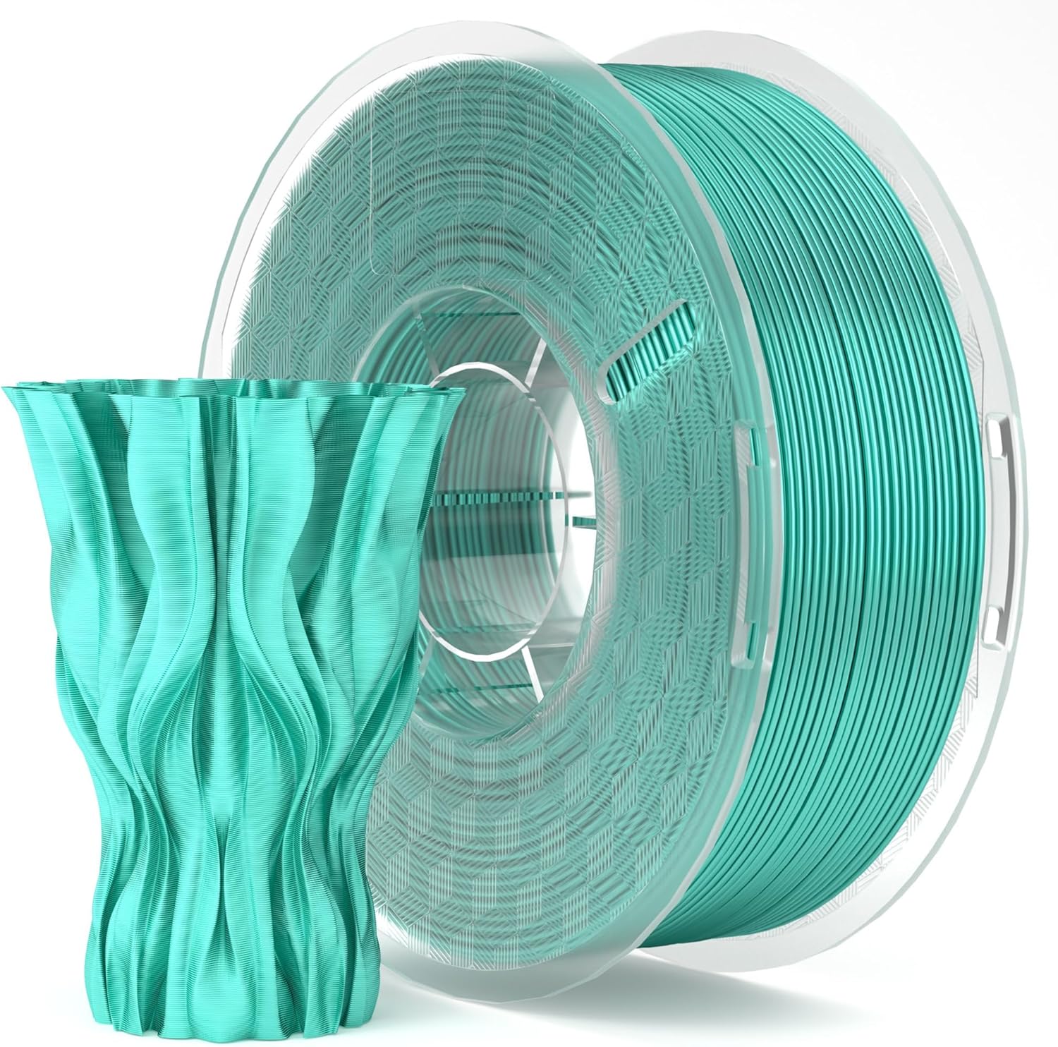 ELEGOO Silk PLA Filament 1.75mm Mint Green 1KG, 3D Printer Filament ...