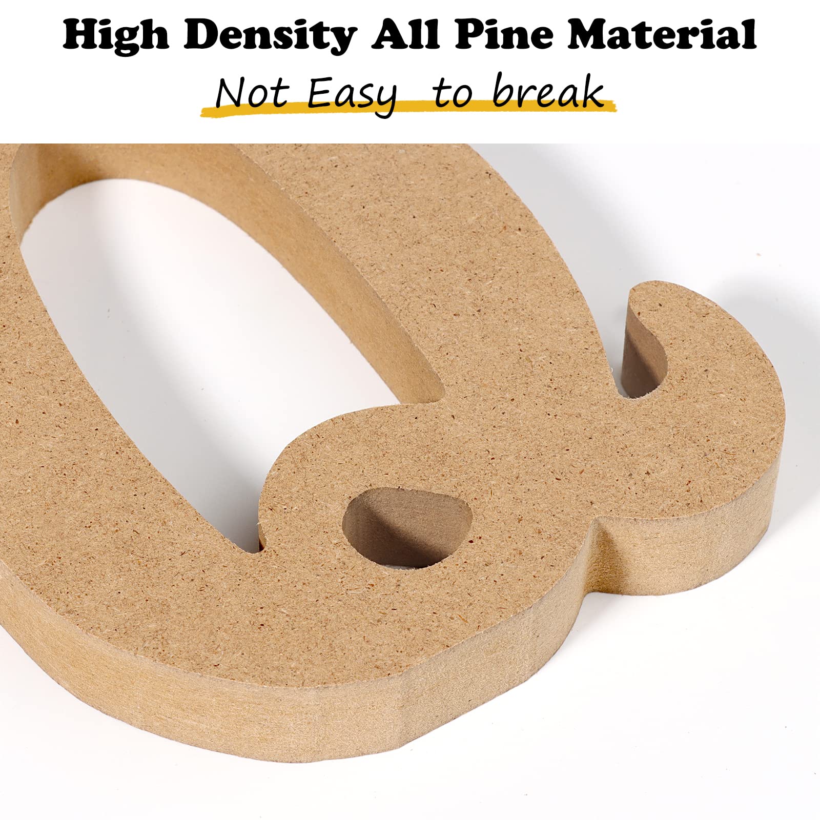 Snapklik.com : 4 Inch Wood Letters Wooden Letters For Wall Decor Crafts ...