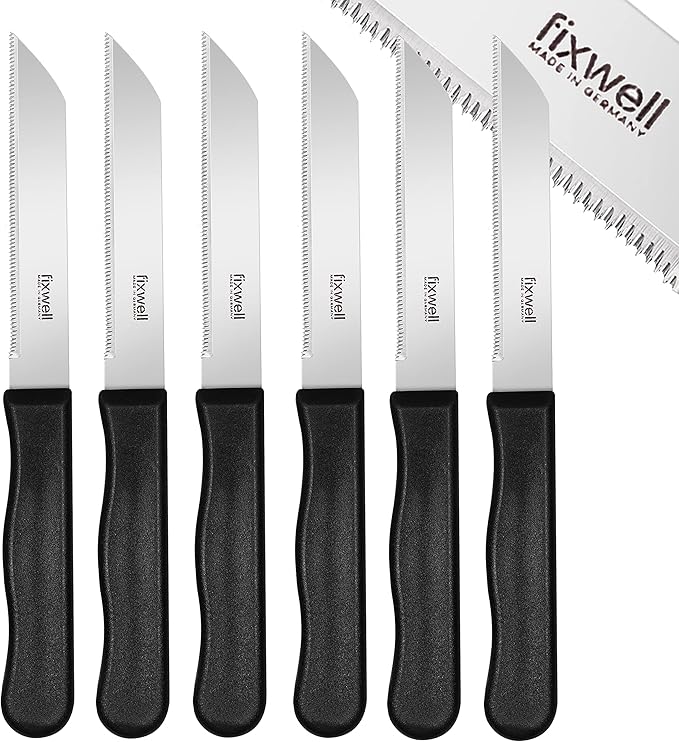 Fixwell® Scharfes Obst- & Gemüsemesser mit Sägeschliff - Ideal als ...