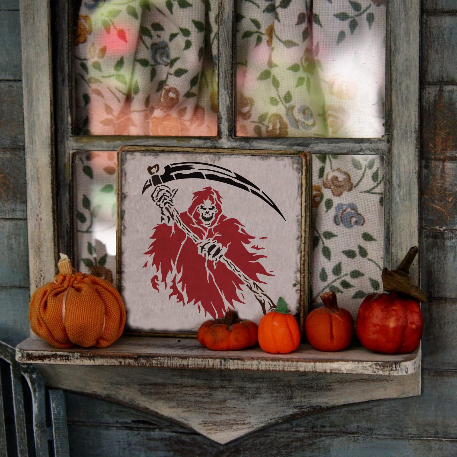 Pochoirs De Sculpture De Citrouille De Faucheuse