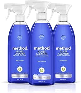 Method Glass Cleaner Spray, Mint, Ammonia Free & Plant-Based Solution ...