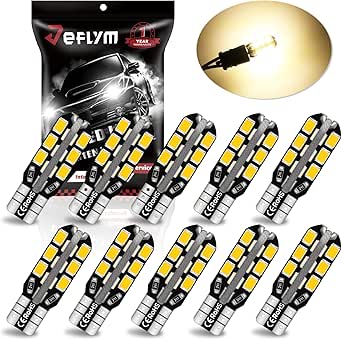 JEFLYM C921 921 912 LED Bulbs,12VDC 24-SMD 2835 Chipsets 3000K Warm ...