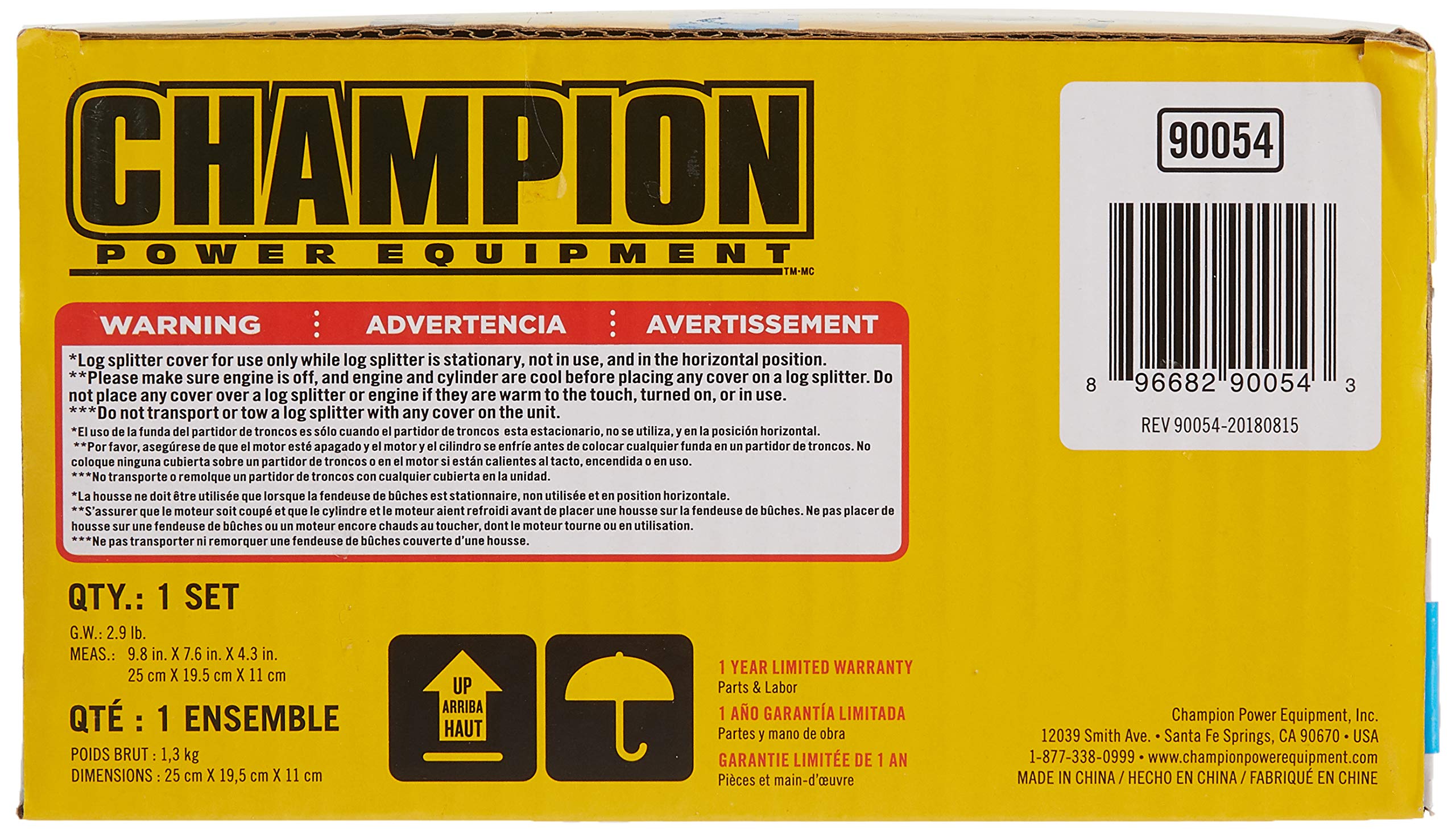 Snapklik.com : Champion Weather-Resistant Storage Cover For 15-27-Ton ...