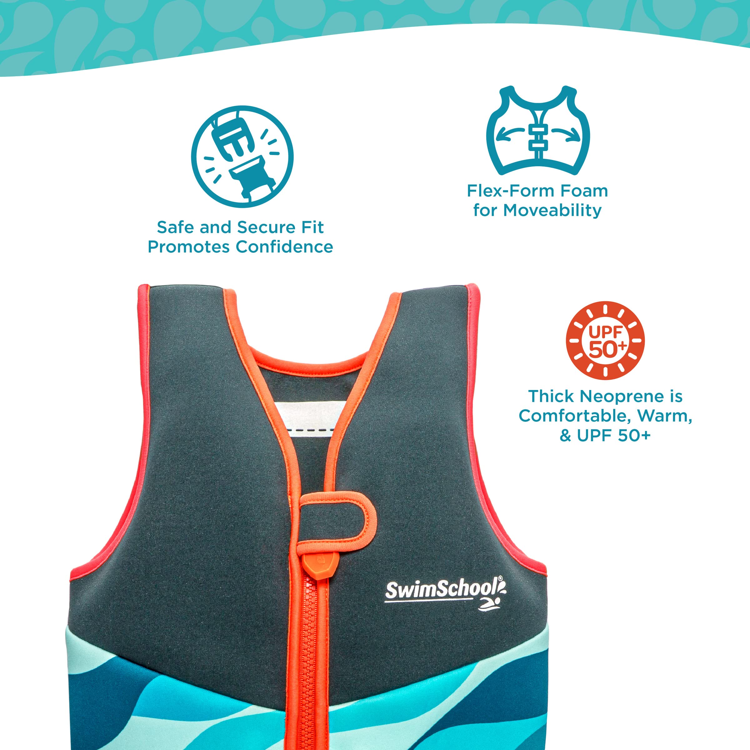 Snapklik.com : New SWIMSCHOOL Neoprene Premium Swim Trainer Vest Small ...