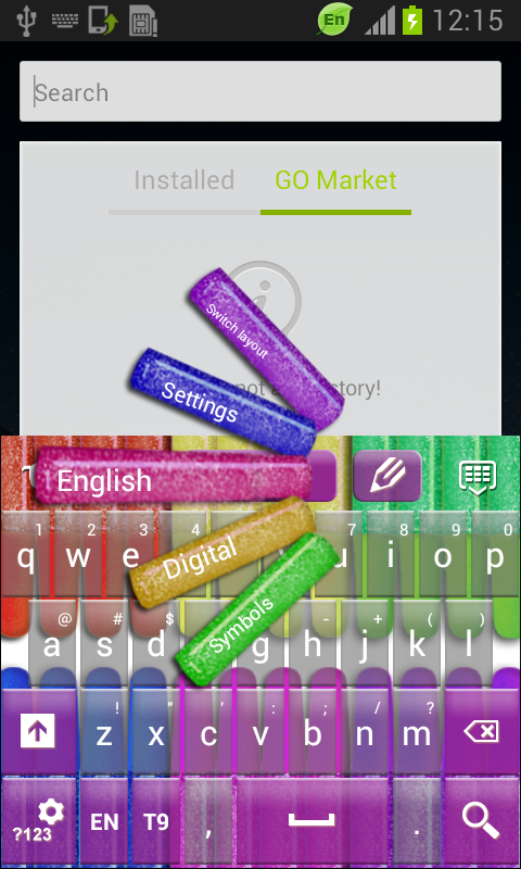 Glitter Glue Pens Keyboard - App on the Amazon Appstore
