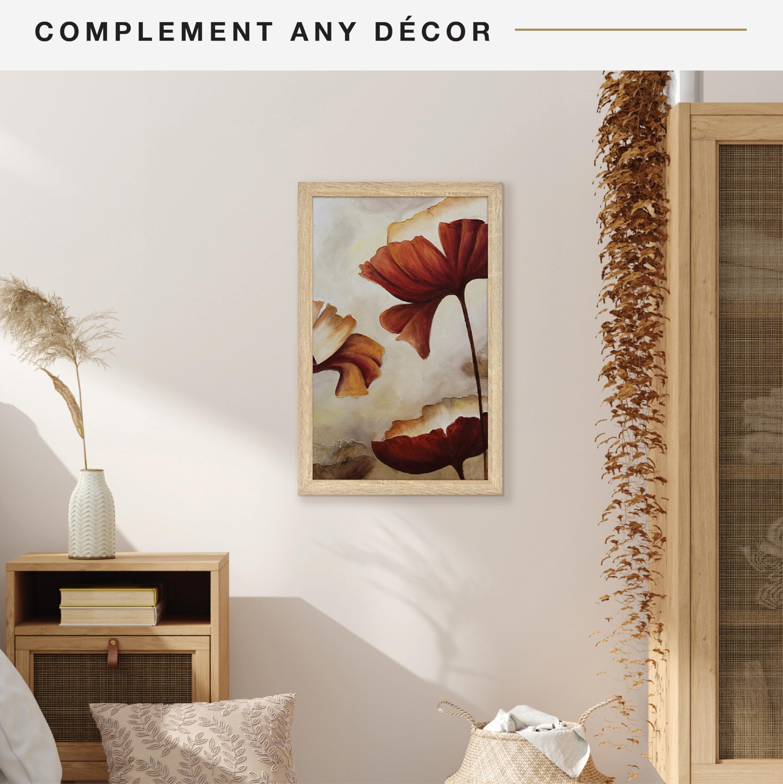 Snapklik.com : MCS Studio Gallery 14x22 Poster Frame Natural Woodgrain ...