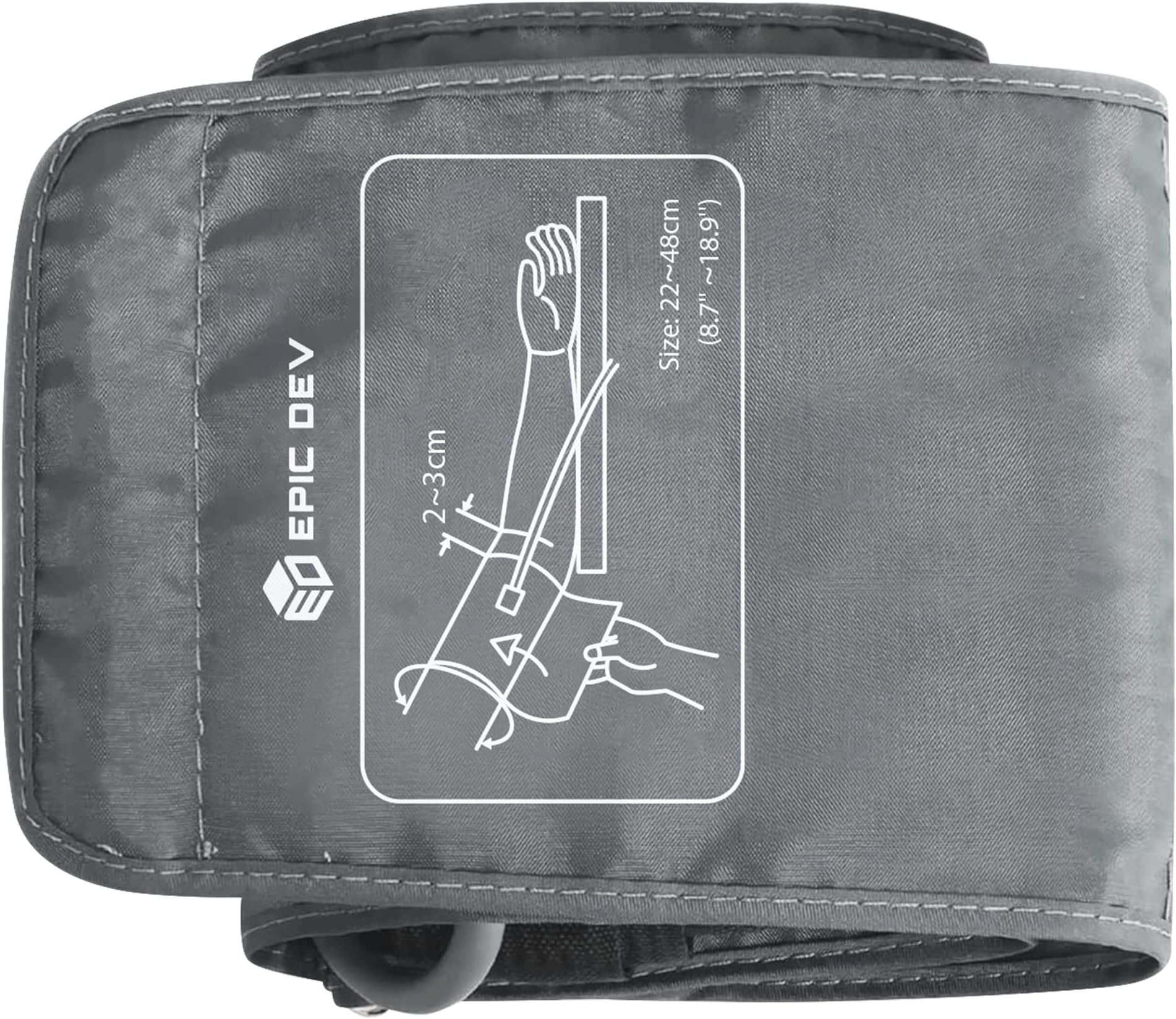 Amazon.com: EpicDev 8.7''-18.9'' Blood Pressure Cuff Arm, XL Blood ...