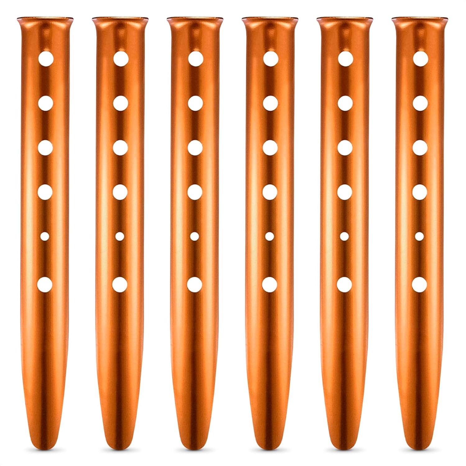 Amazon.com : 6 Pack Sand Stakes for Beach - 12.6" Lightweight Aluminum ...