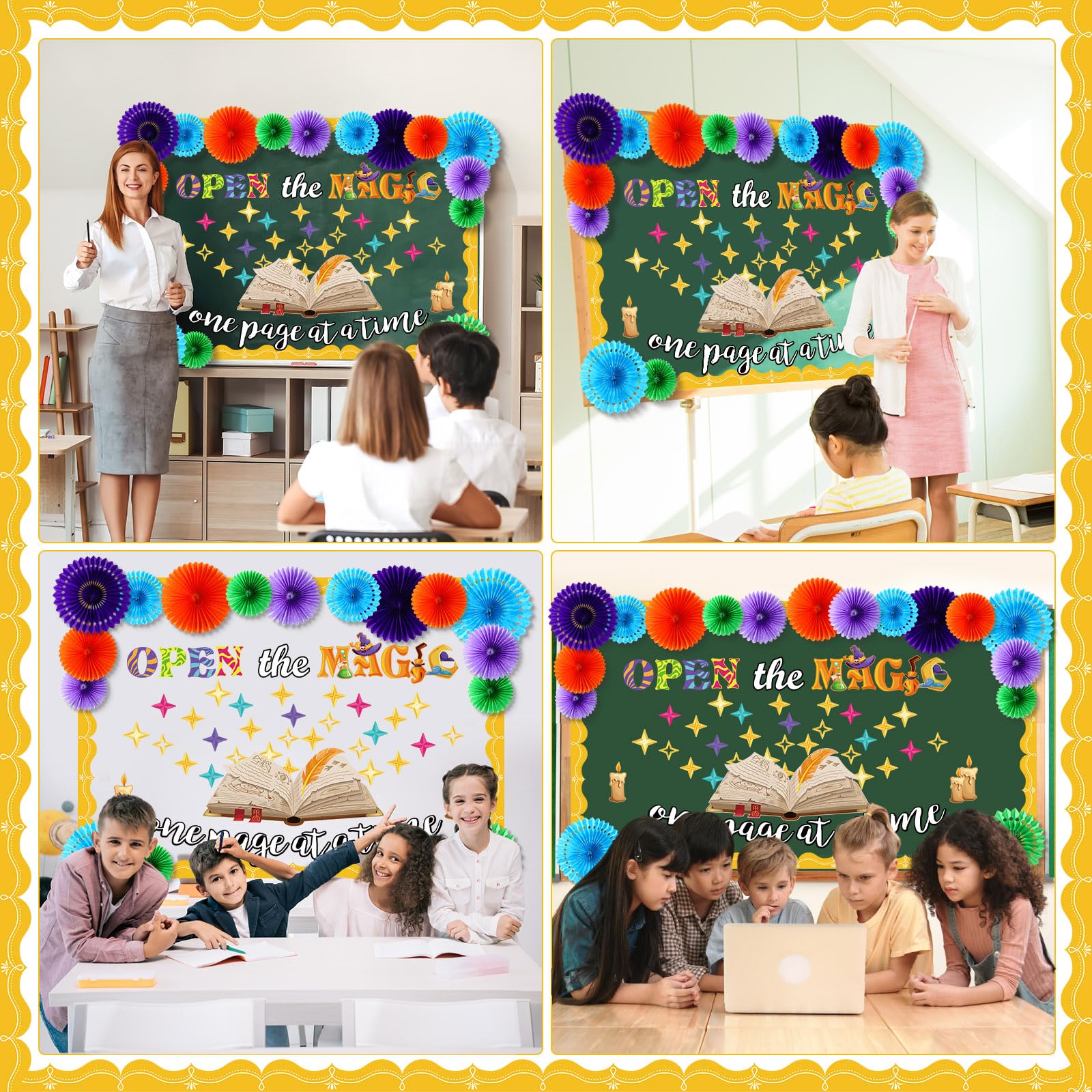 Snapklik.com : 83 Pcs Magic Themed Bulletin Board Set Open The Magic On ...
