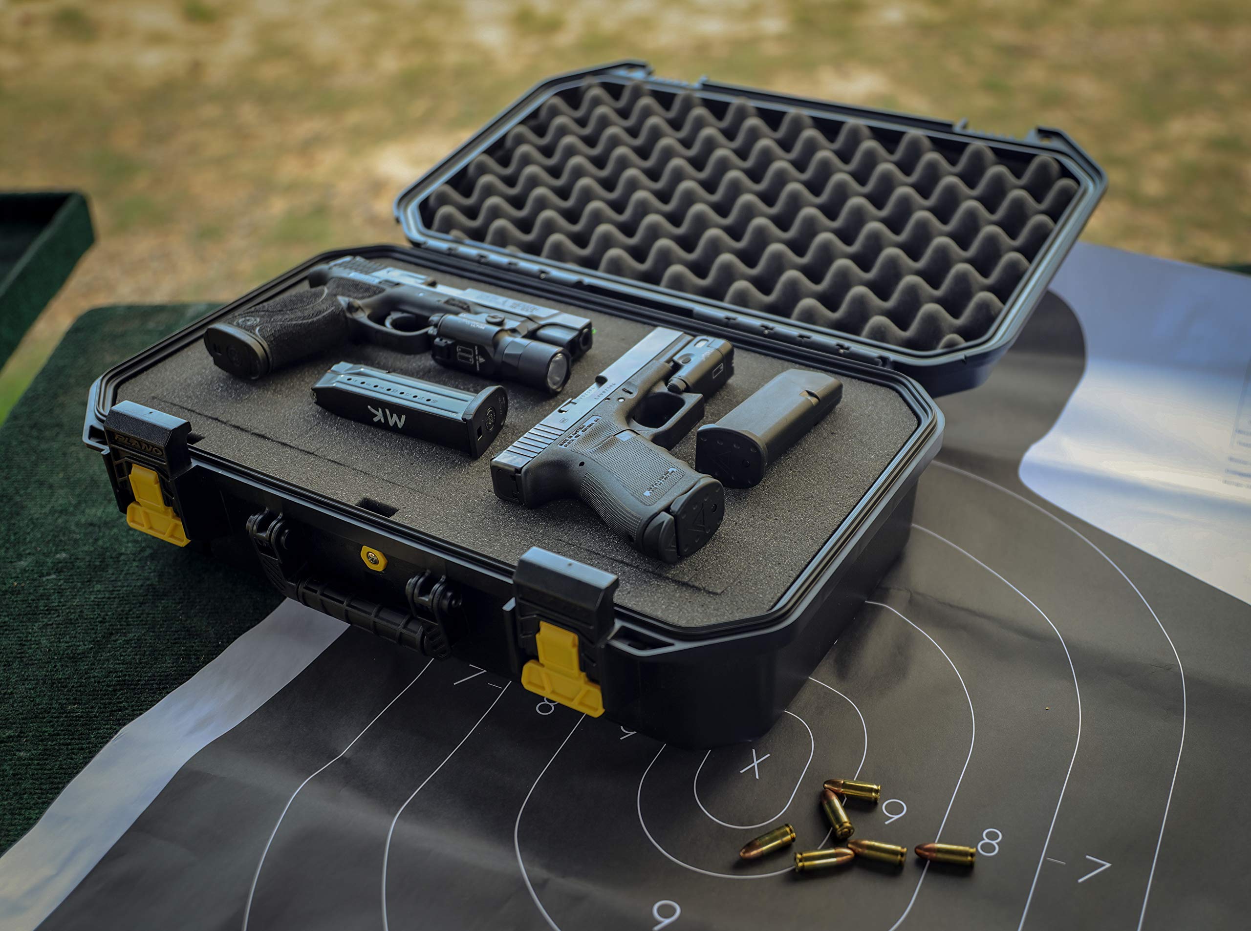 Snapklik.com : Plano All-Weather Four Pistol Case Watertight & Dust ...