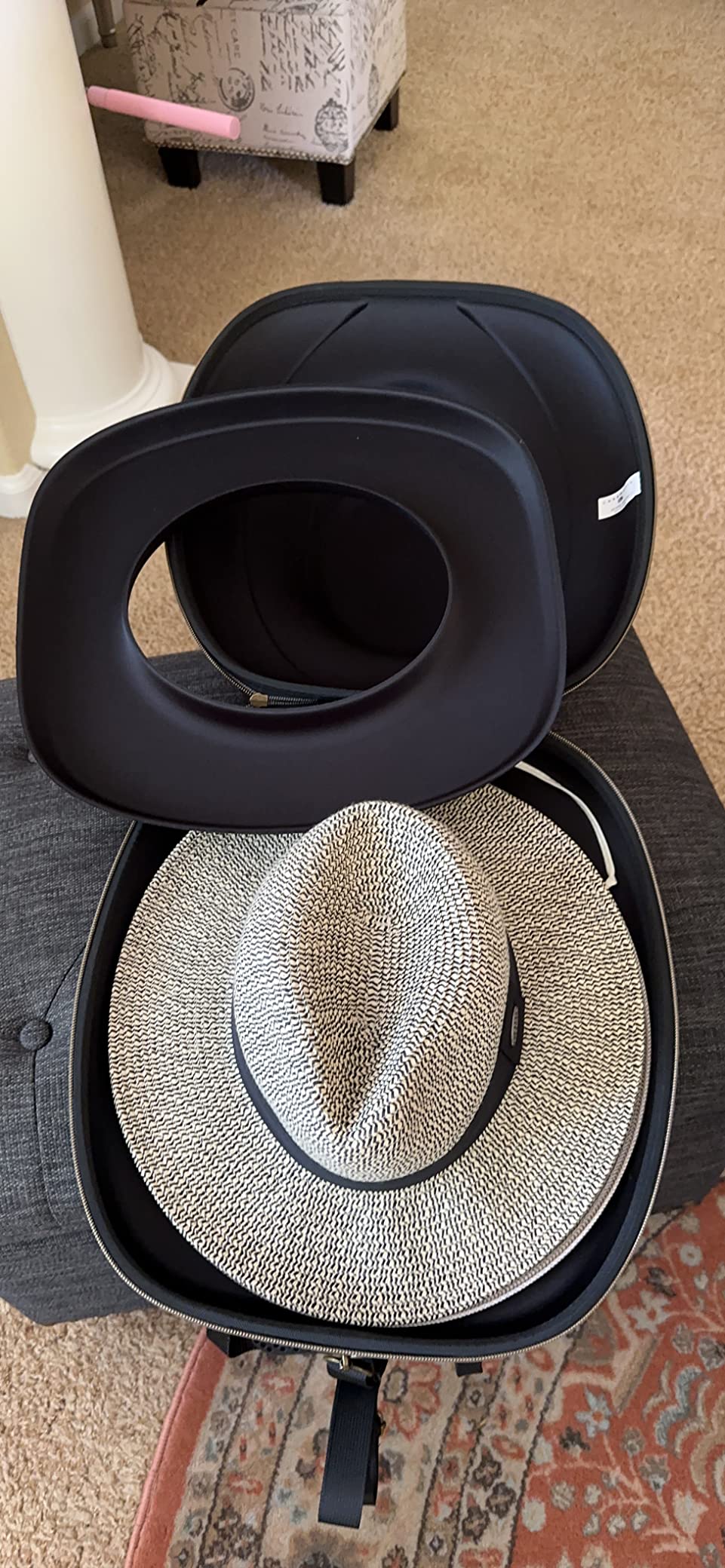 Amazon.com: CASEMATIX Hat Case for Fedora, Panama, Bowler Hats and More ...