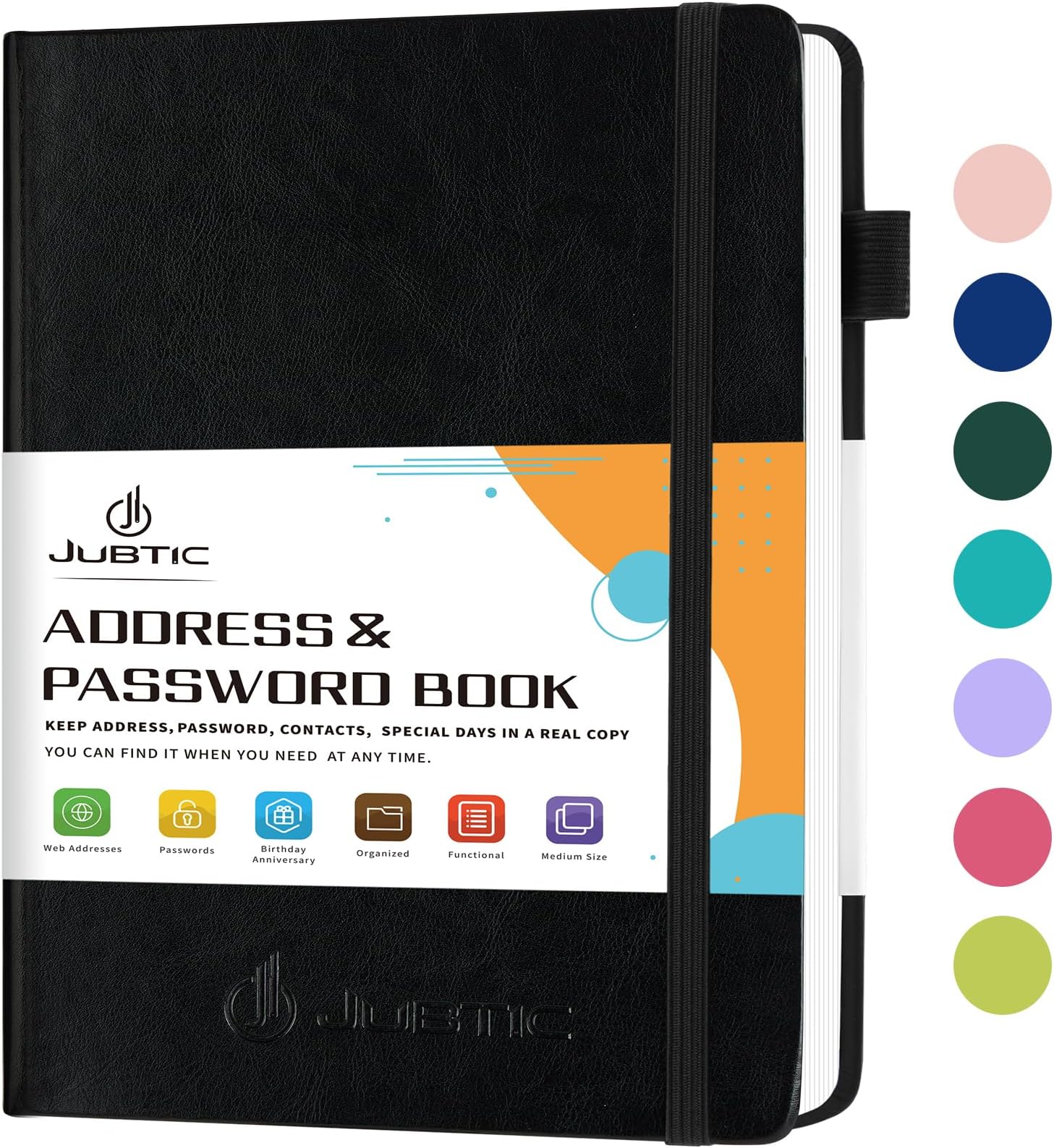 Amazon.com : JUBTIC Address book with Alphabetical Tabs, Hardcover ...