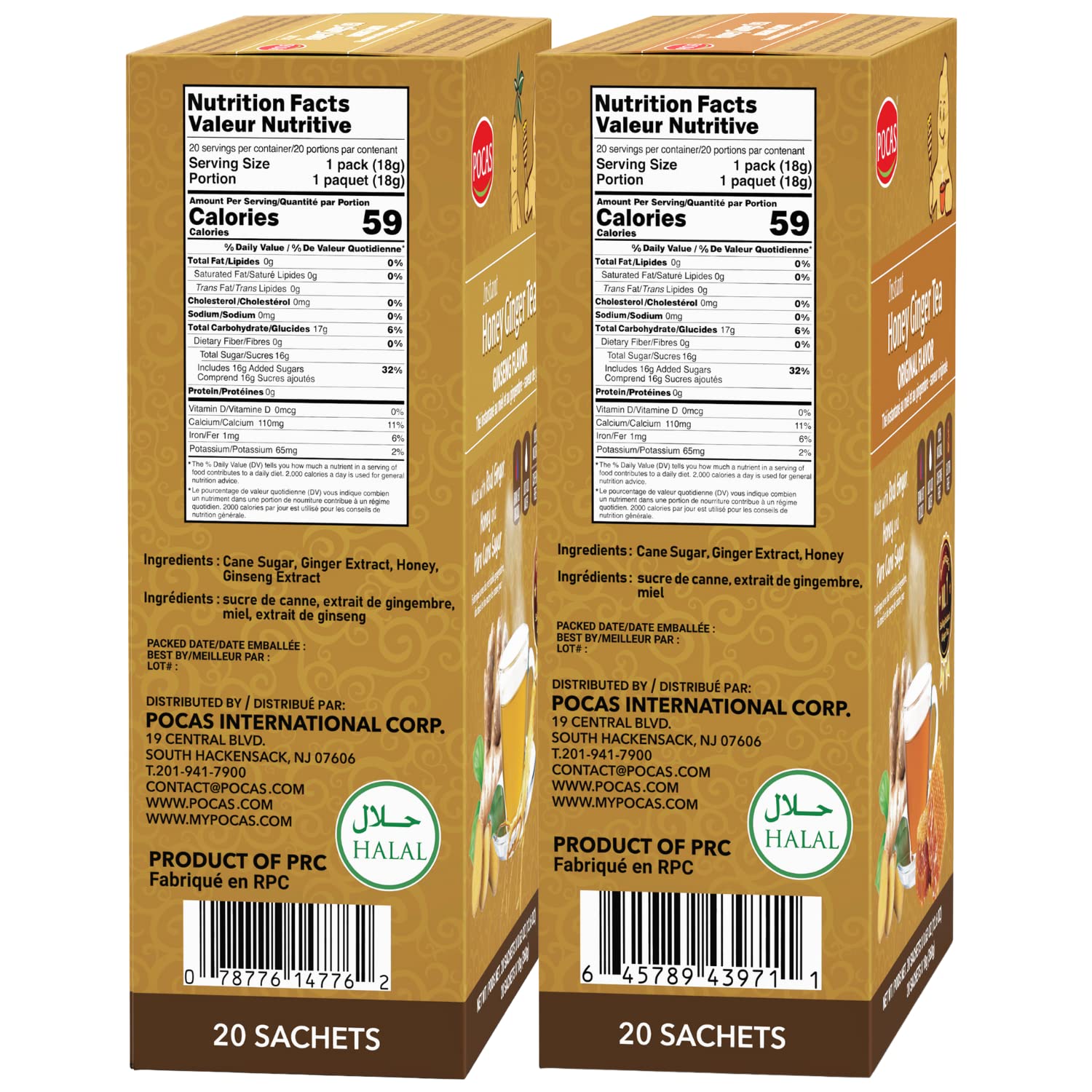 Snapklik.com : Honey Ginger Instant Tea Powder, Original & Ginseng ...