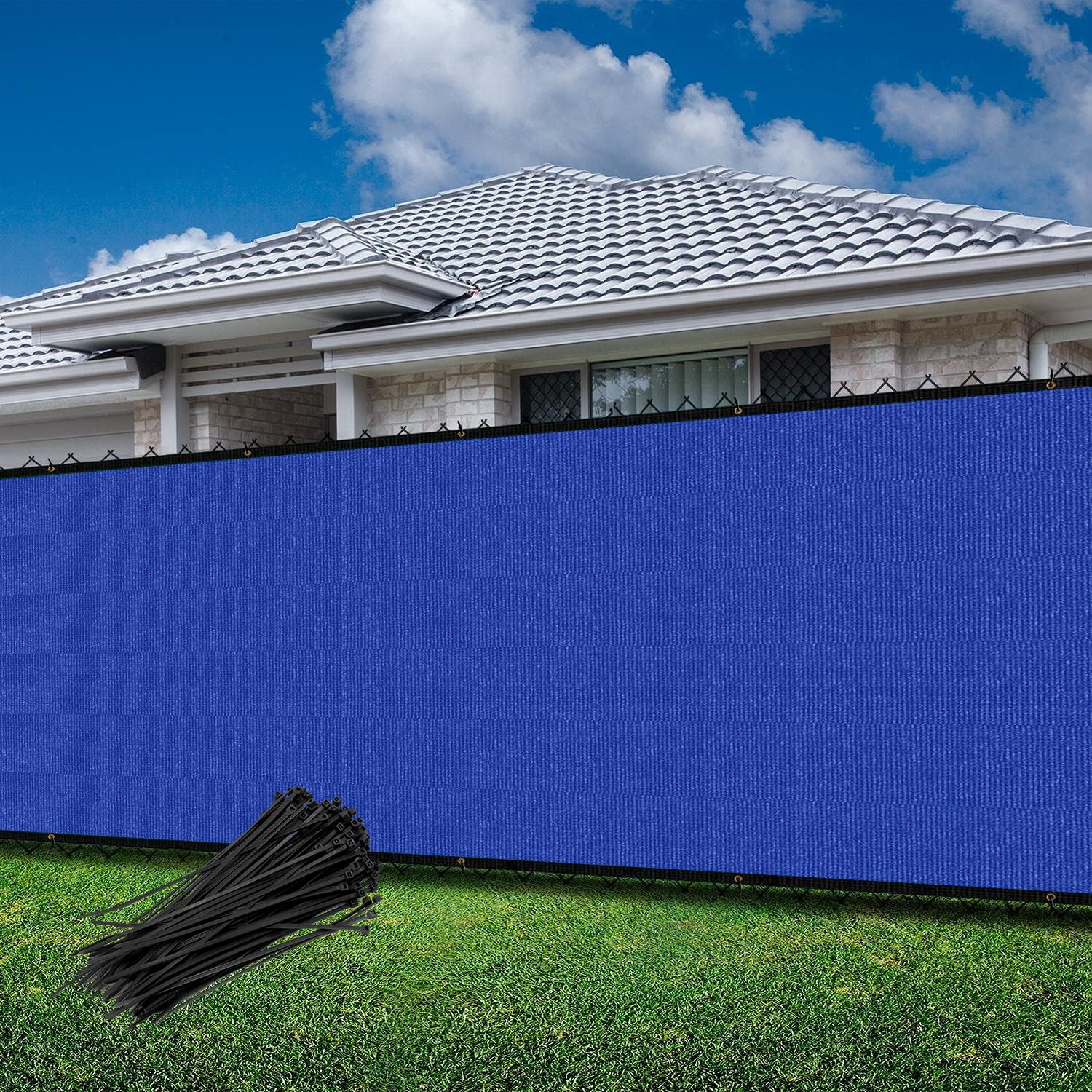 6'x25' Privacy Screen Fence Panels Outdoor Patio Fencing Covers Heavy ...