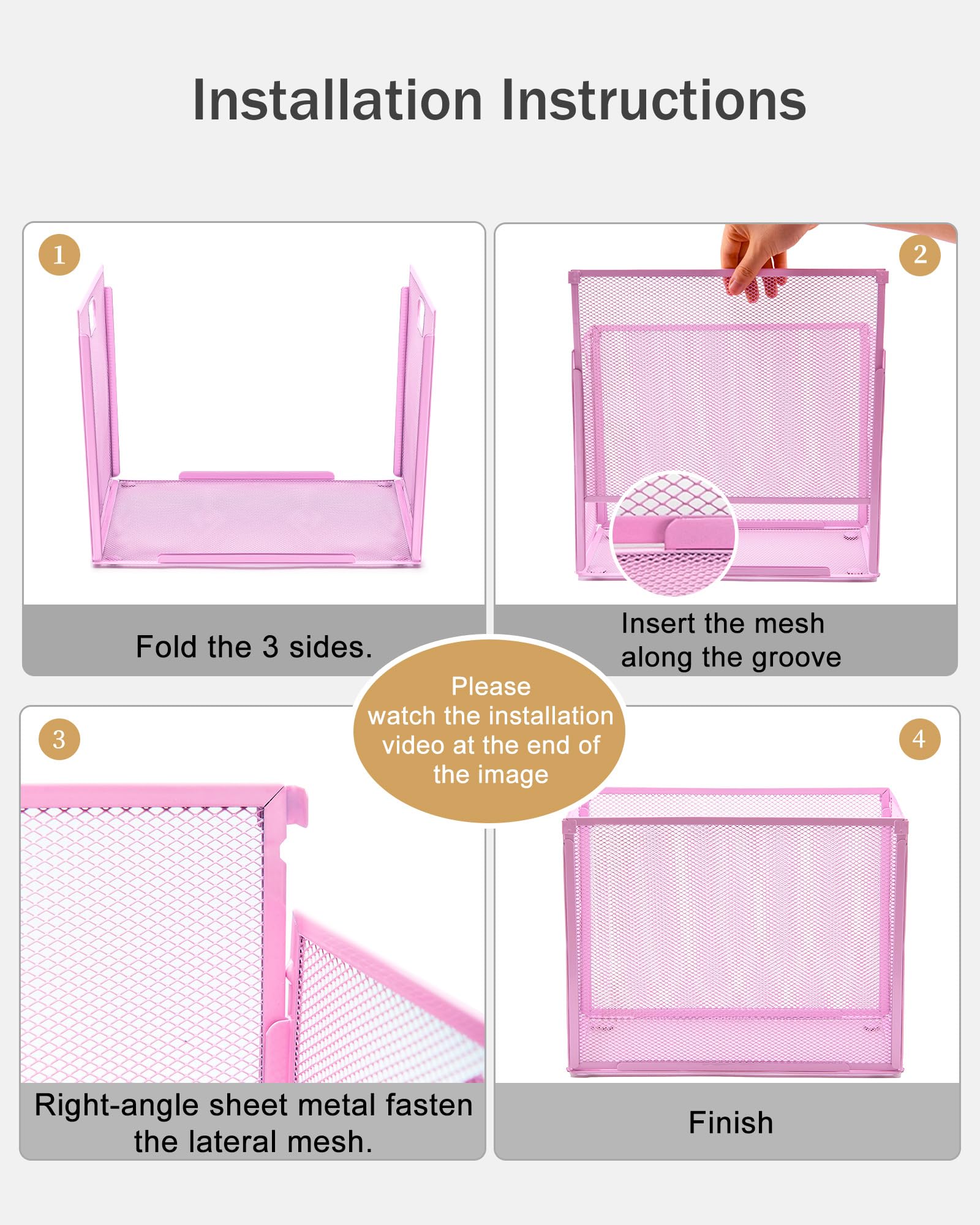 Snapklik.com : Oterri Hanging File Organizer, Metal File Organizer ...