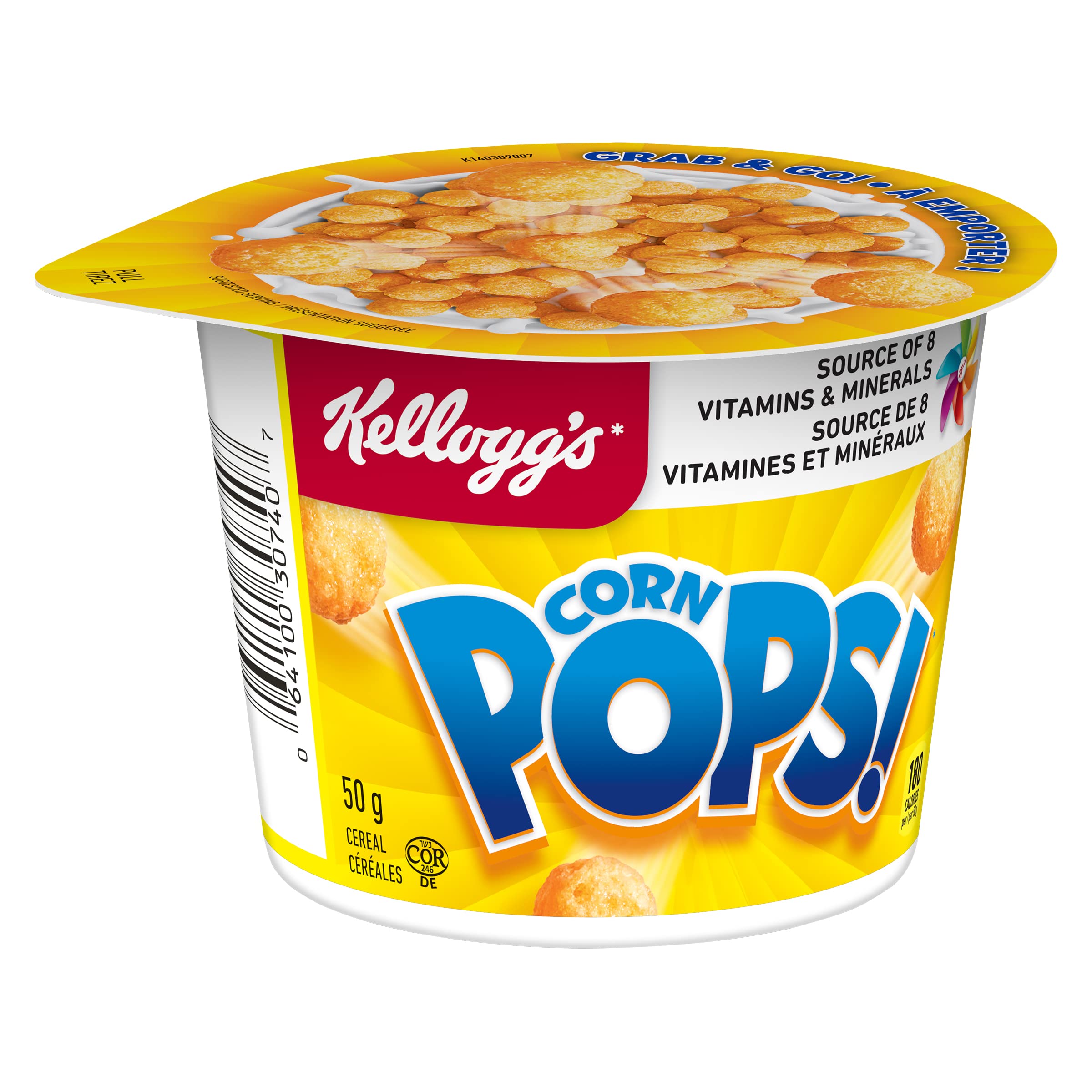 Kellogg's Cereal In A Cup Corn Pops, 12-count : Amazon.ca: Grocery ...